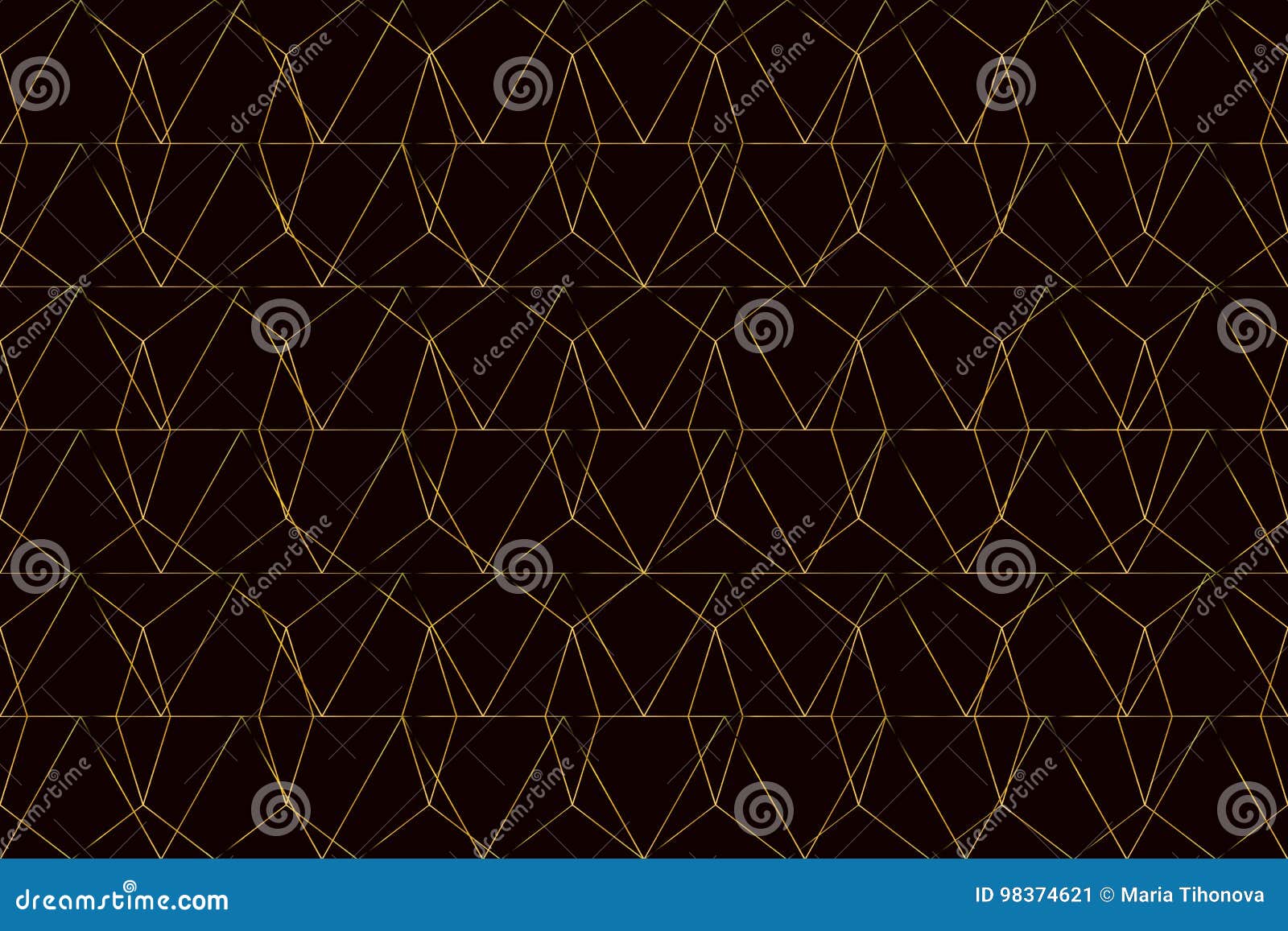 Gold Mesh on Black Background Seamless Pattern Stock Vector ...