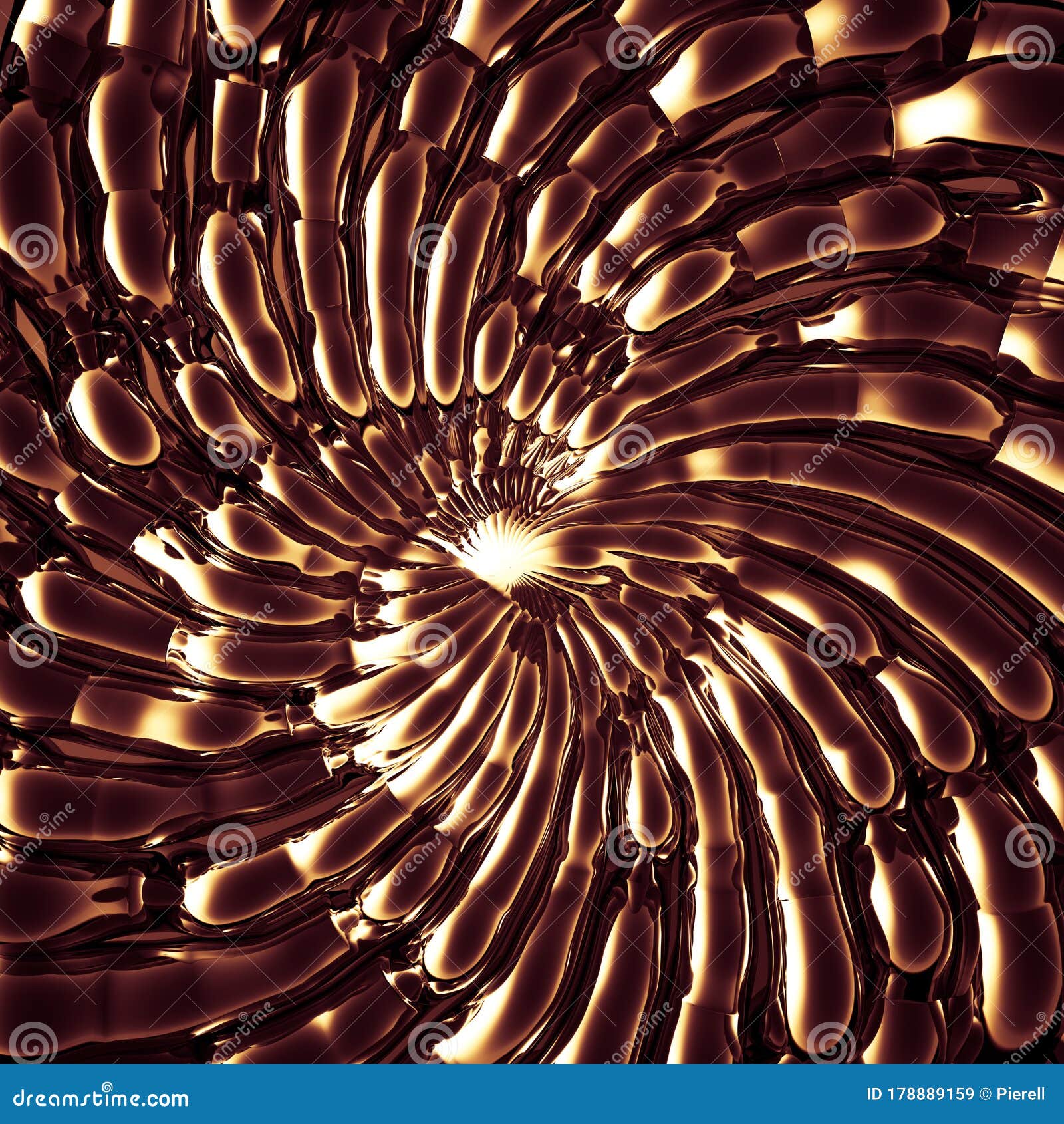 Gold Metal Background. 3d Illustration, 3d Rendering Stock Illustration ...