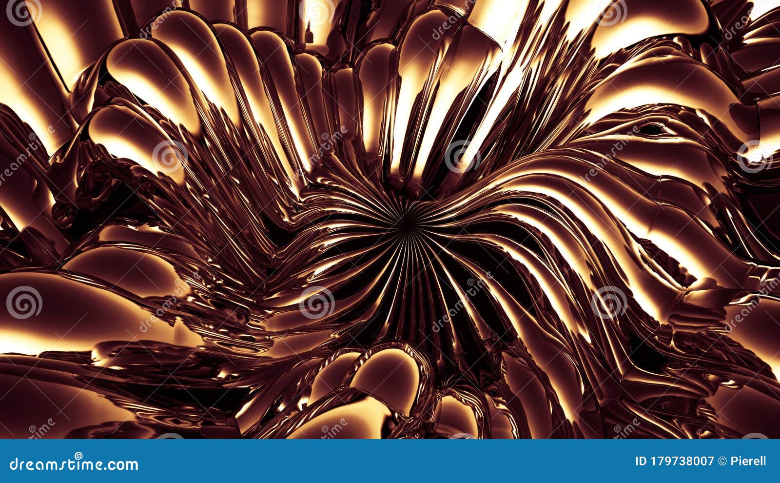 Gold Metal Background. 3d Illustration, 3d Rendering Stock Illustration ...