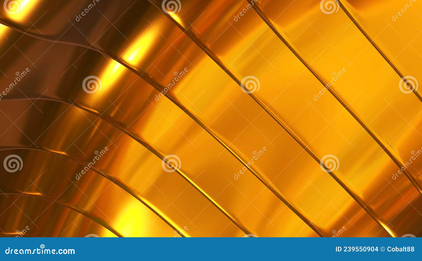 Gold Metal Background 3D, Shiny Striped Texture Stock Illustration ...
