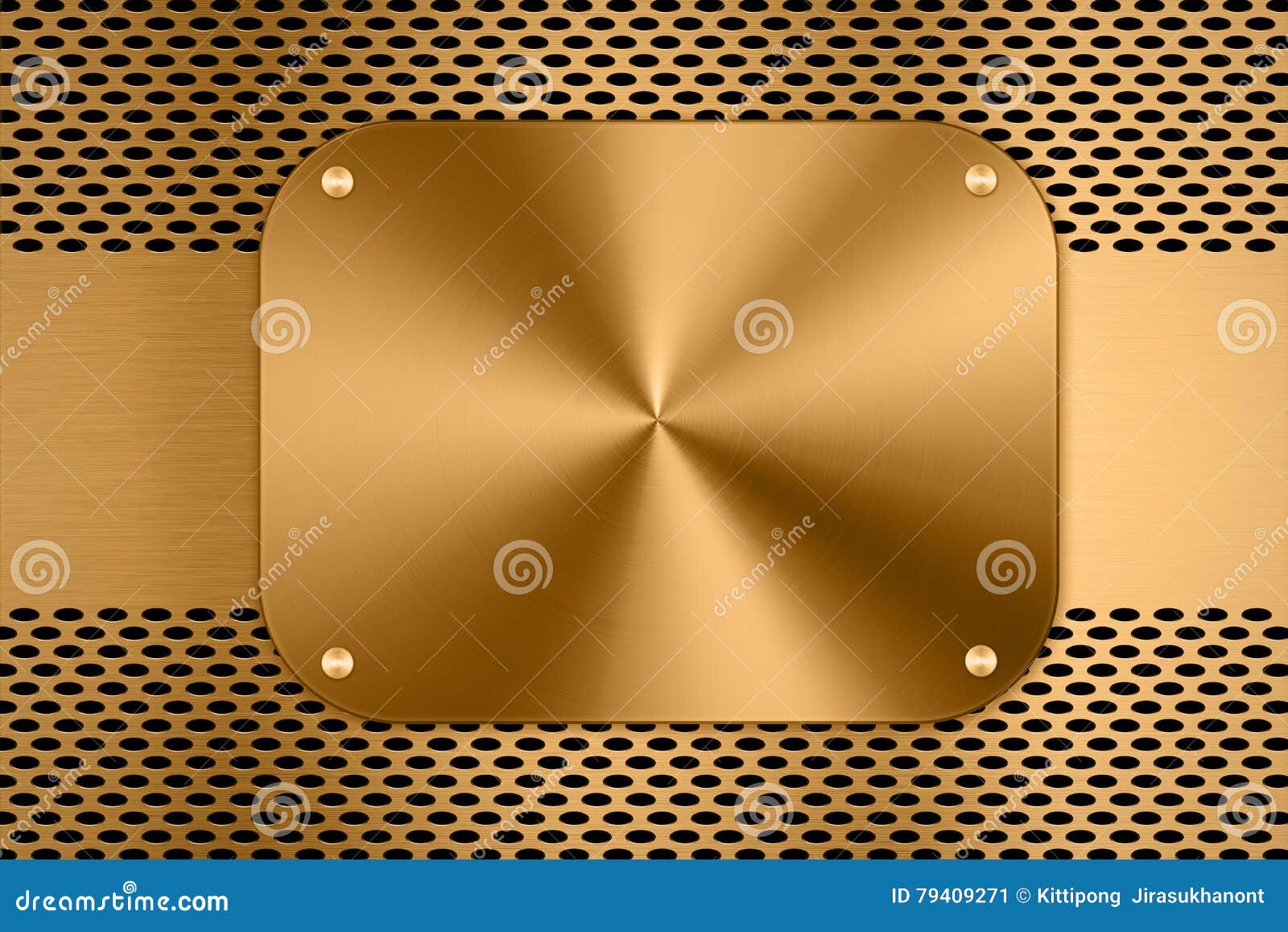 Gold metal background stock illustration. Illustration of plate - 79409271