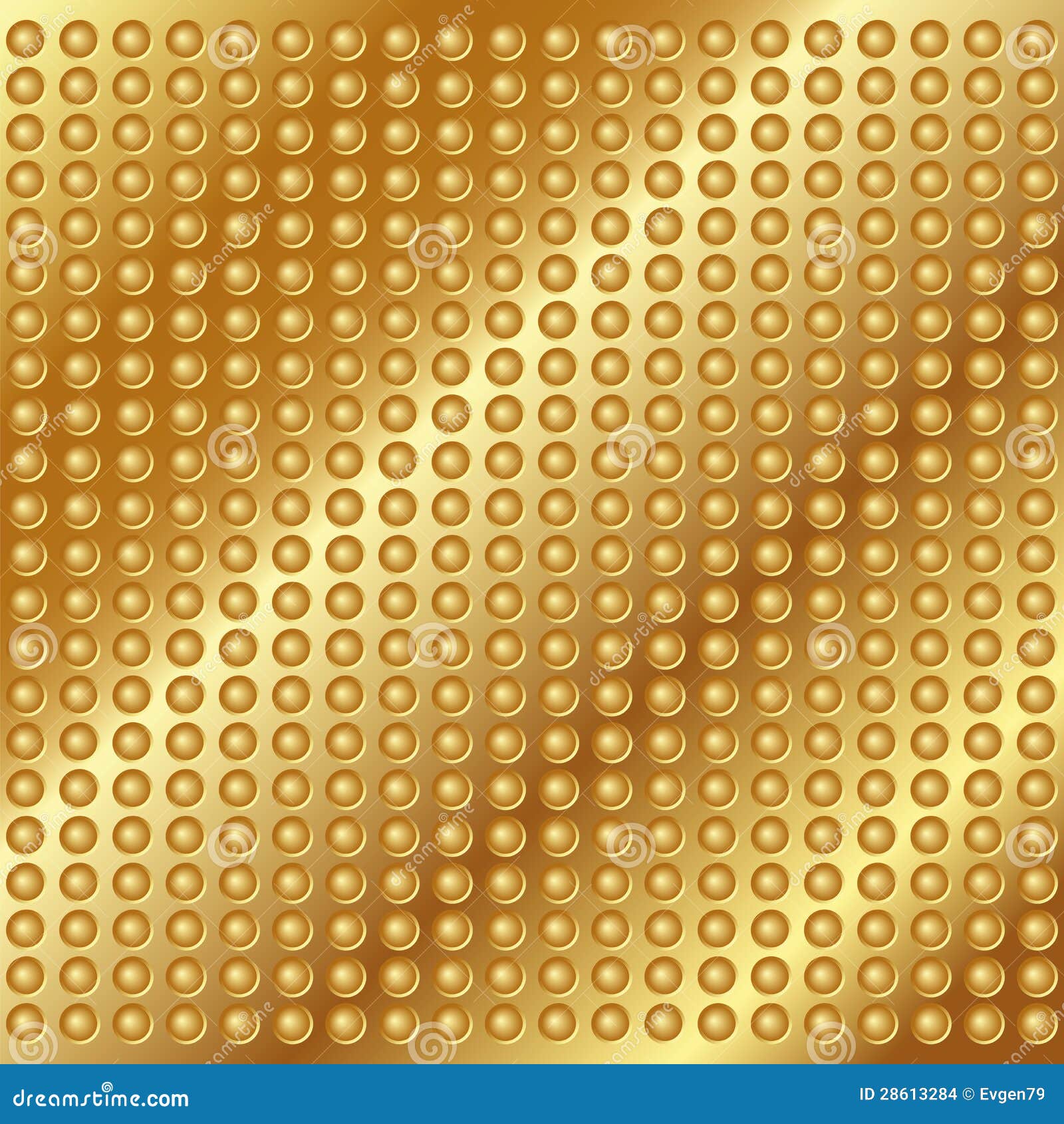 Gold Metal Background with Rivets Stock Vector - Illustration of ...
