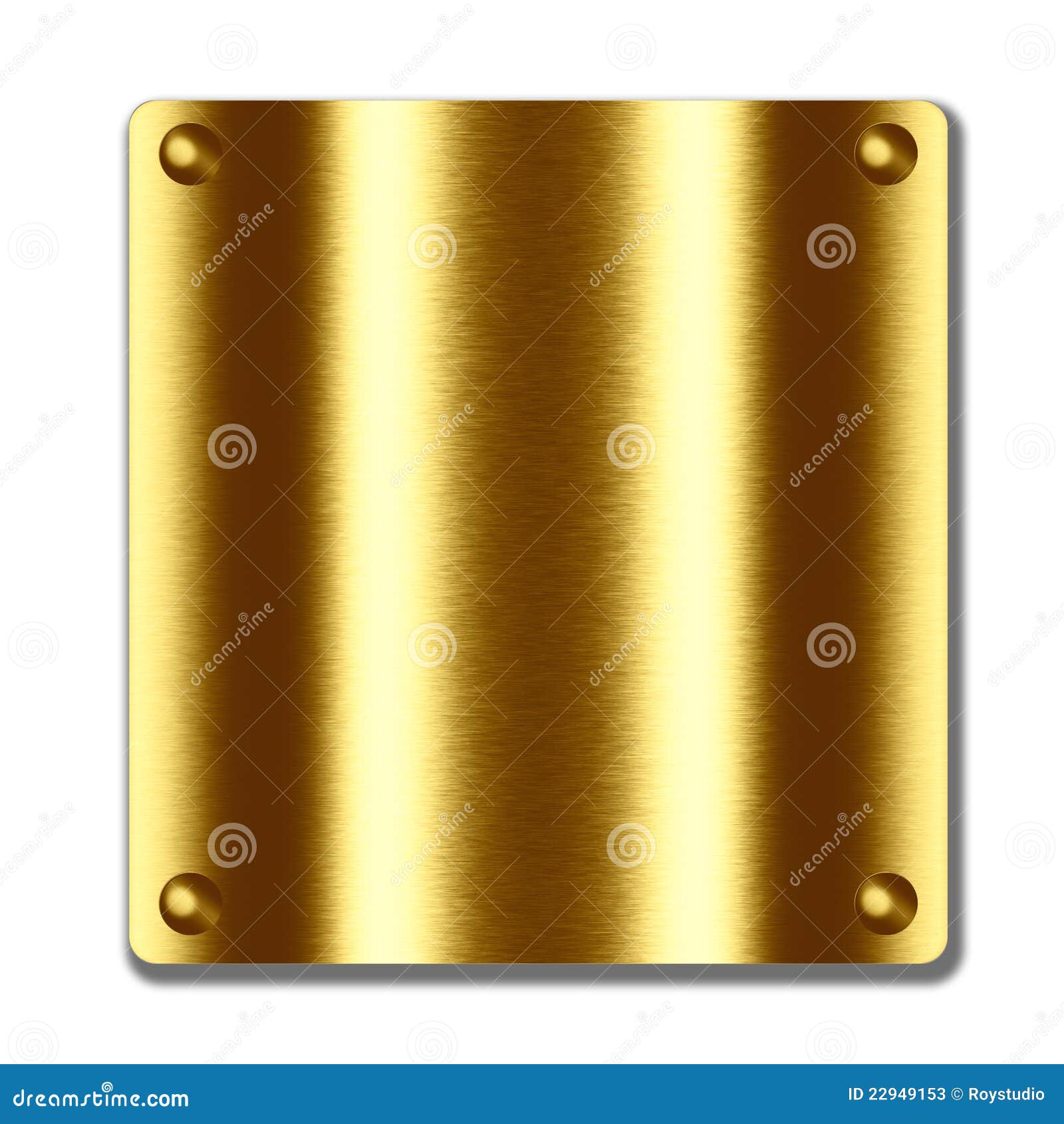 Gold Metal Board. Empty Texture To Design Stock Illustration ...