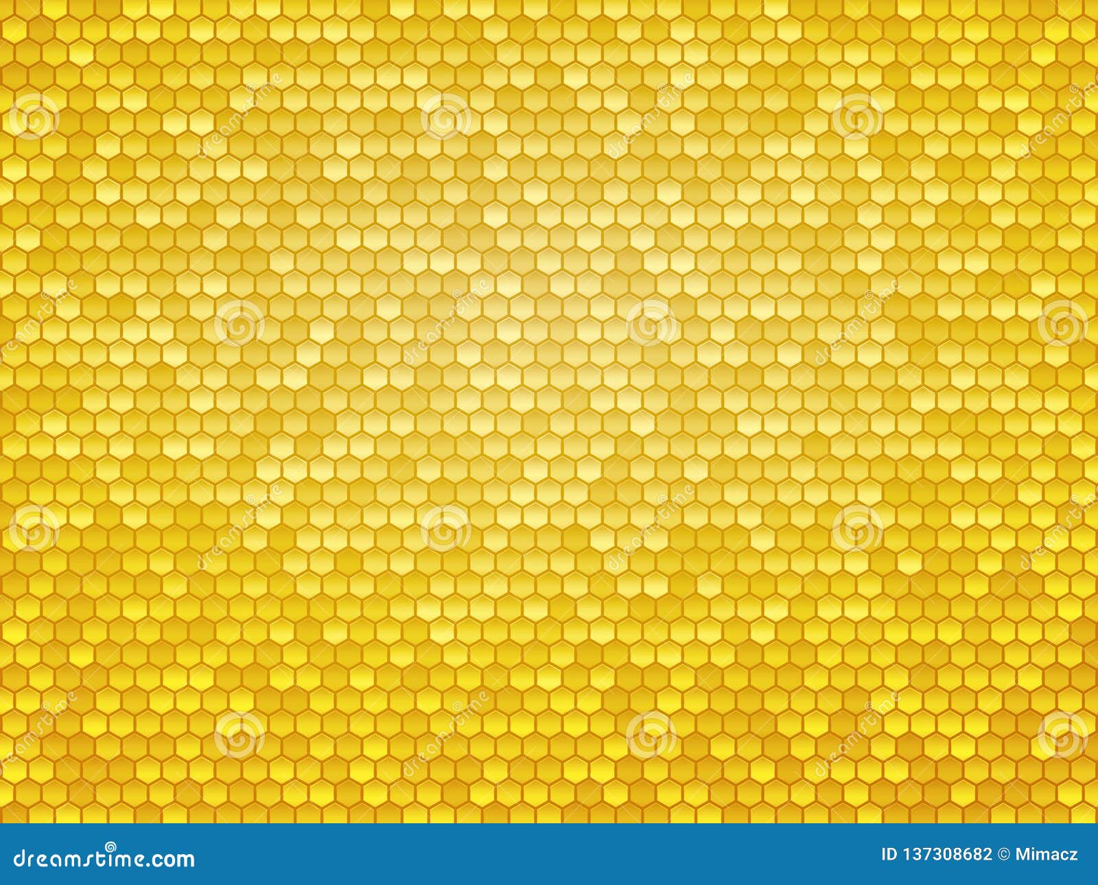 Gold metal hexagon texture stock vector. Illustration of black - 137308682