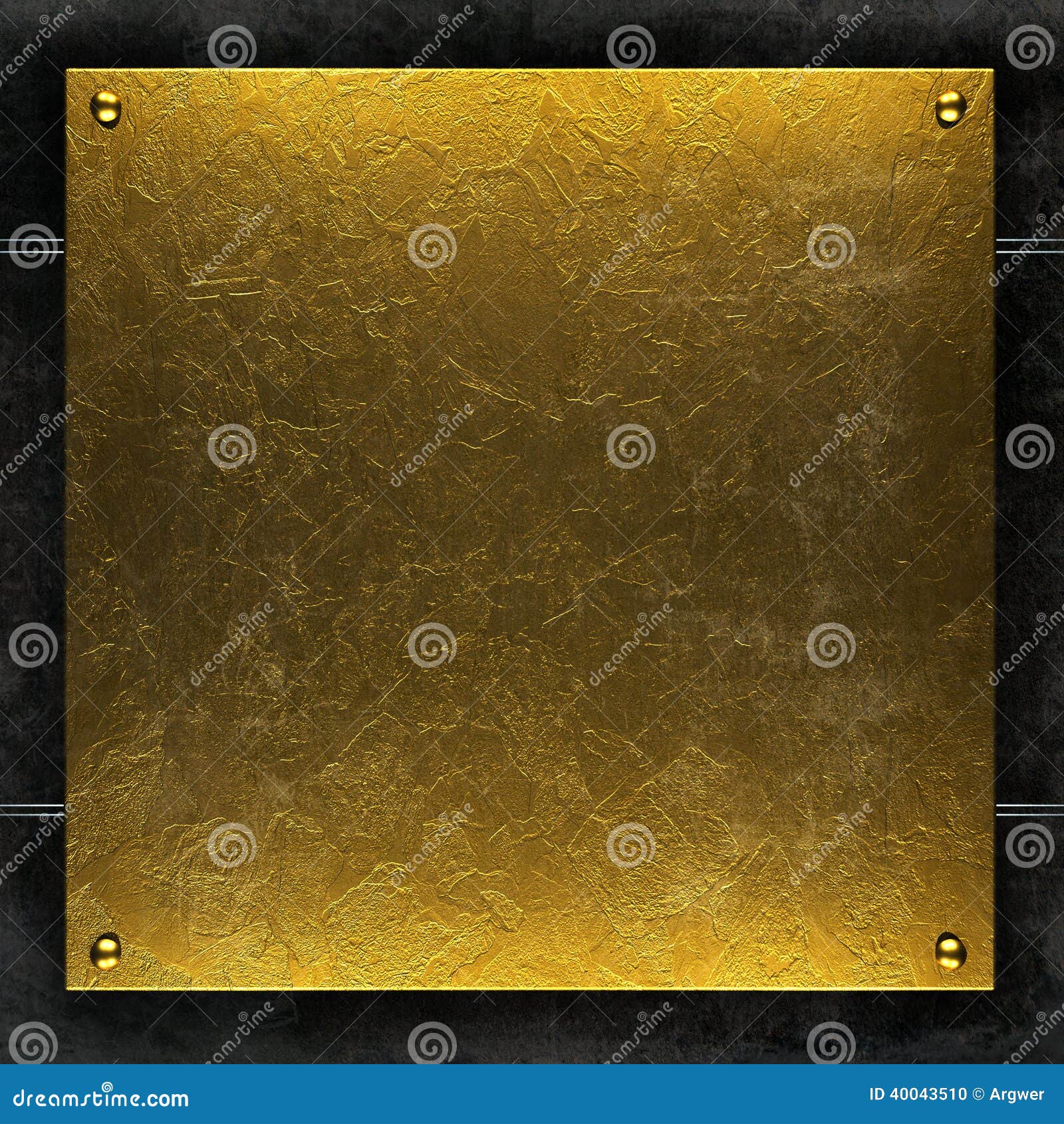 Gold Metal Plate Background Stock Photo - Image of material, sheet ...