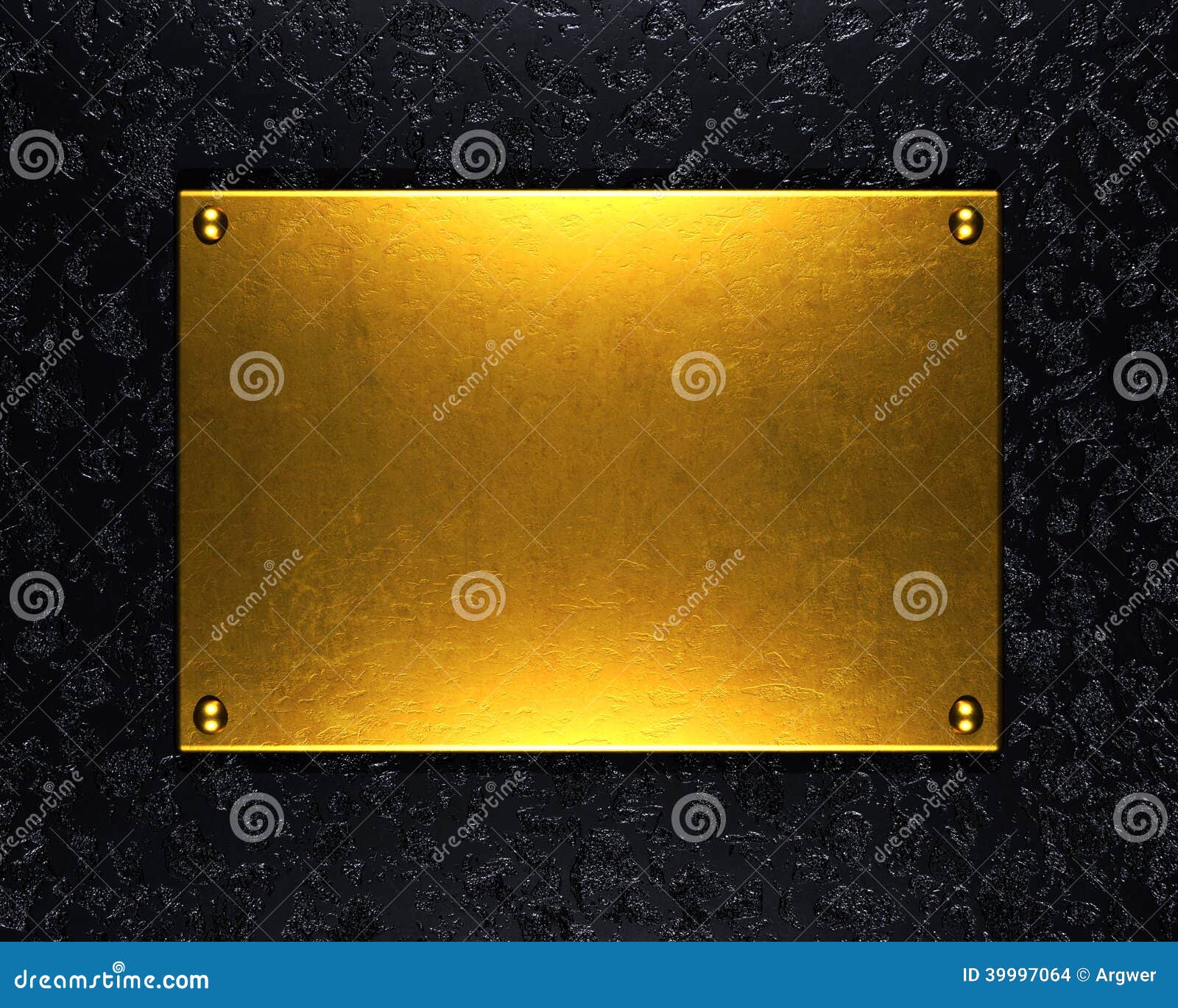 Gold Metal Plate Background Stock Photo - Image of golden, modern: 39997064