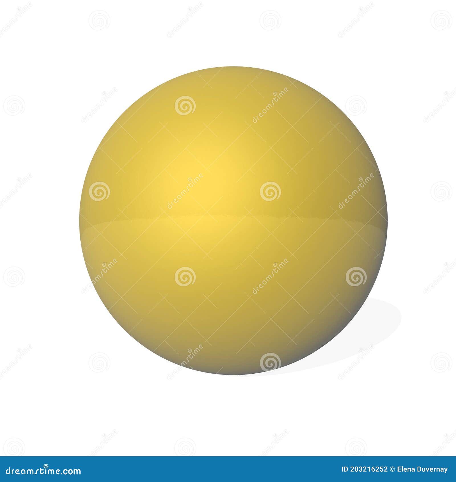 Gold Metal Sphere - 3D Render Stock Illustration - Illustration of ...