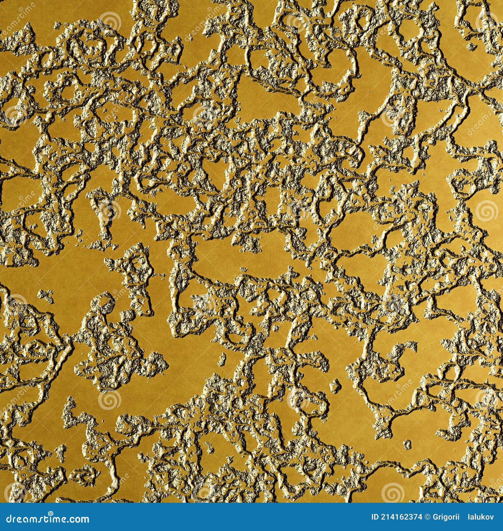 Gold Metal Surface with the Roughness and Texture of the Bark Stock ...