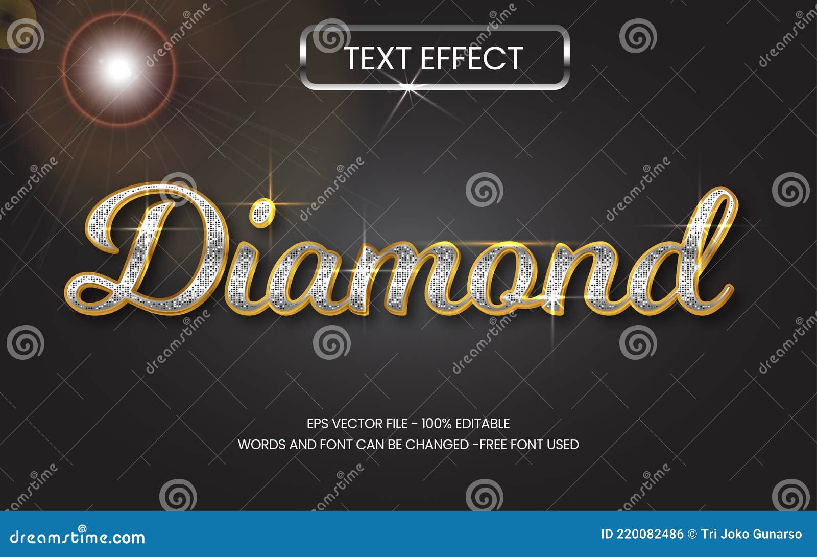 Diamond Text Effect Stock Illustrations – 2,336 Diamond Text Effect ...