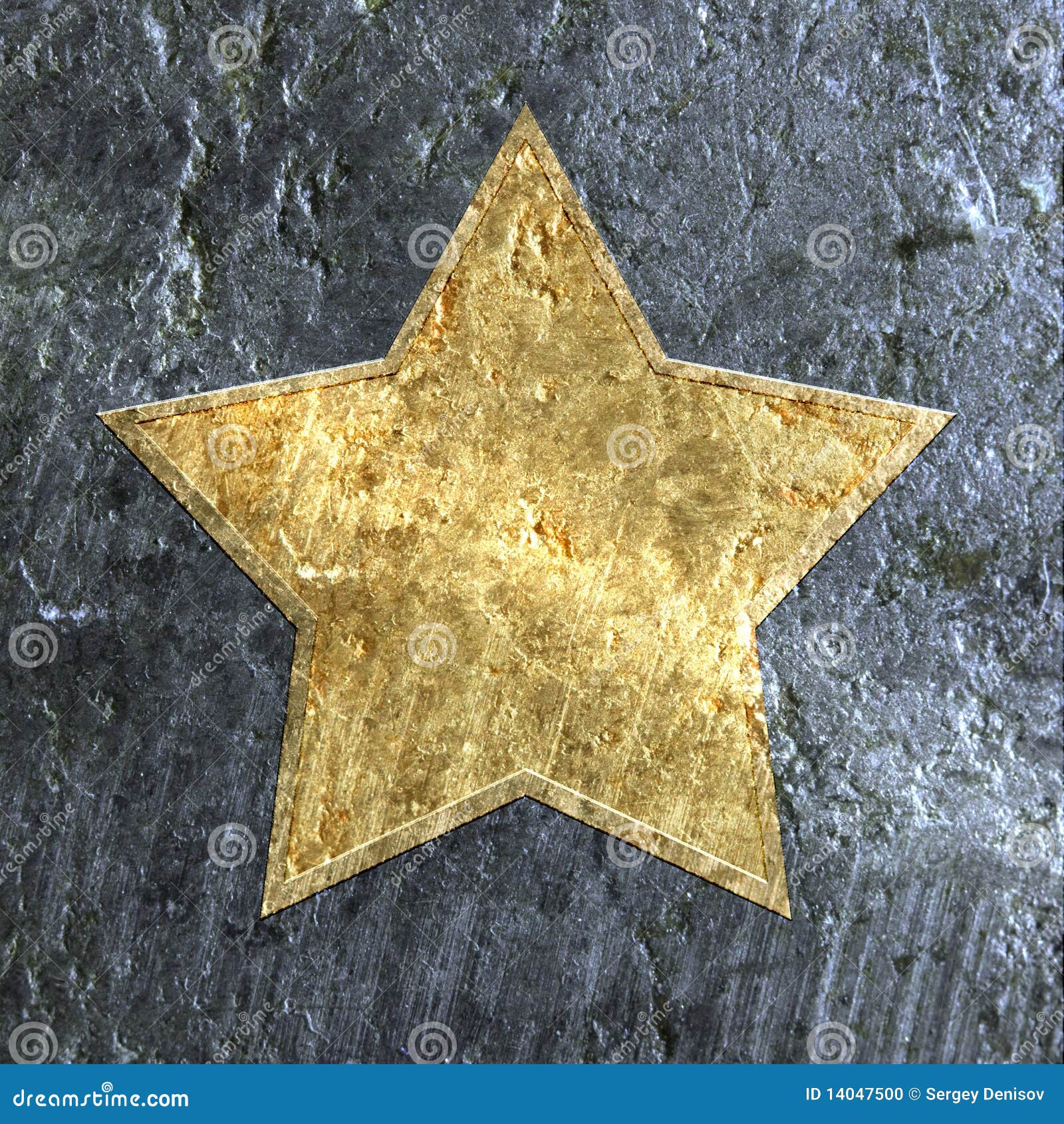 Gold metallic grunge star stock illustration. Illustration of alloy ...