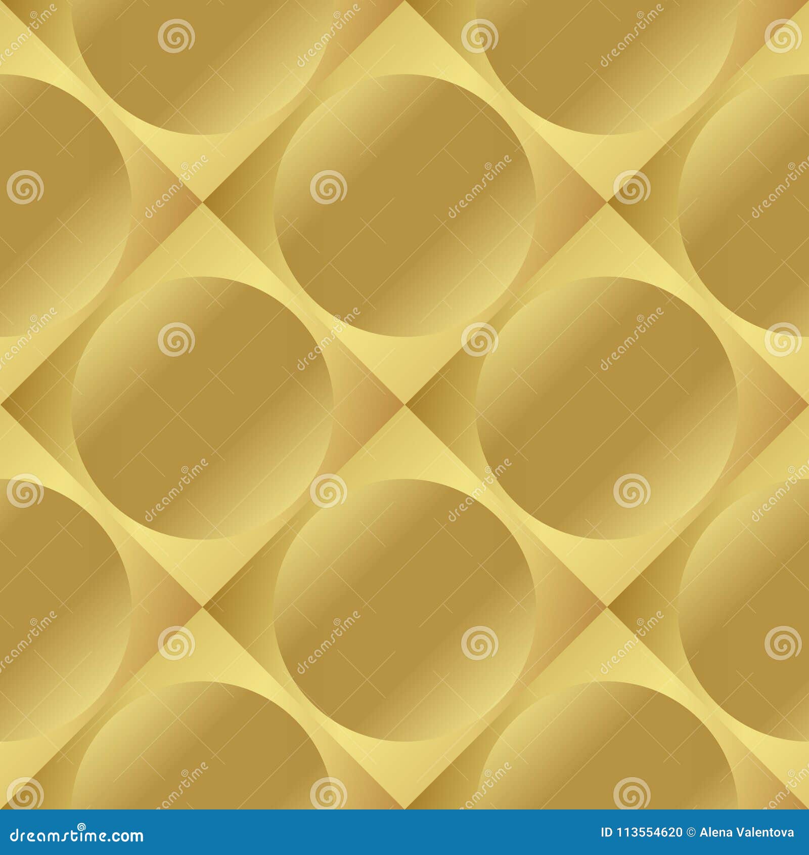 Gold Metallic Regular Seamless Pattern. Stock Illustration ...