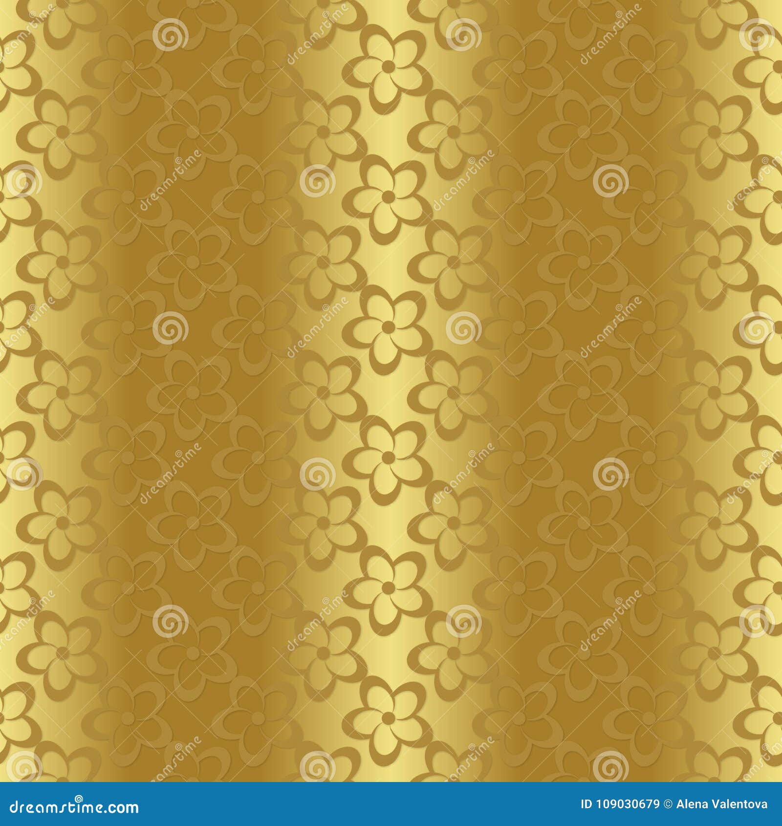 Gold Metallic Regular Seamless Pattern. Stock Illustration ...