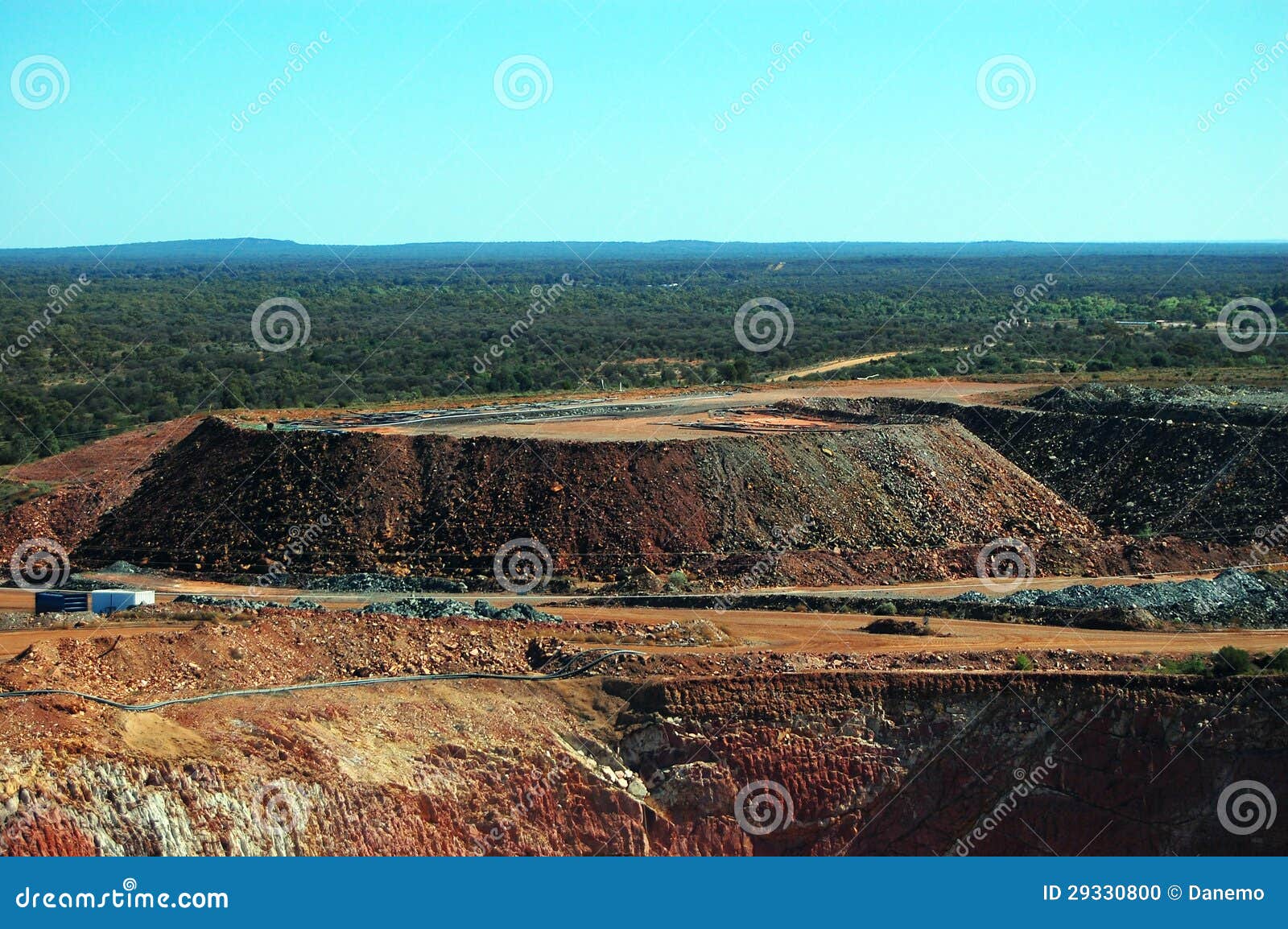 Gold mine open pit stock photo. Image of nature, gold - 29330800