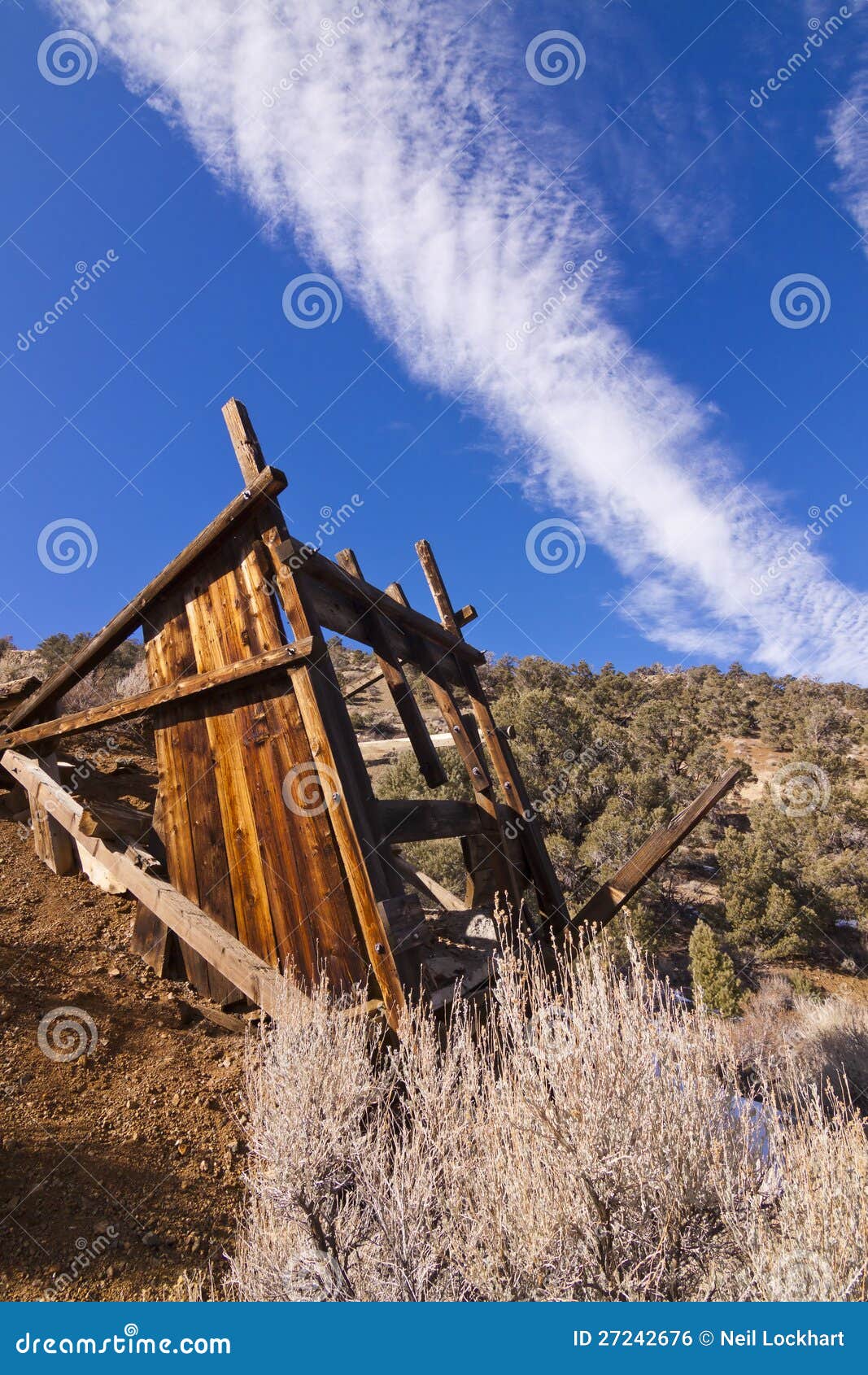 Gold Mine Ore Bin stock photo. Image of western, shoot - 27242676