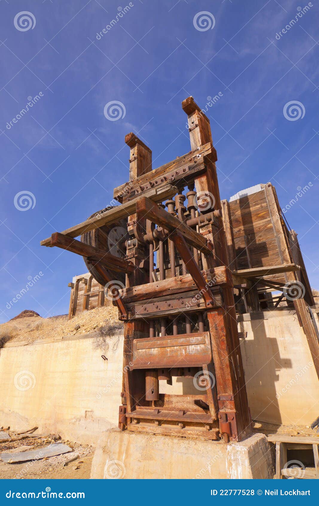 Gold Mine Stamp Mill stock photo. Image of miner, nevada - 22777528