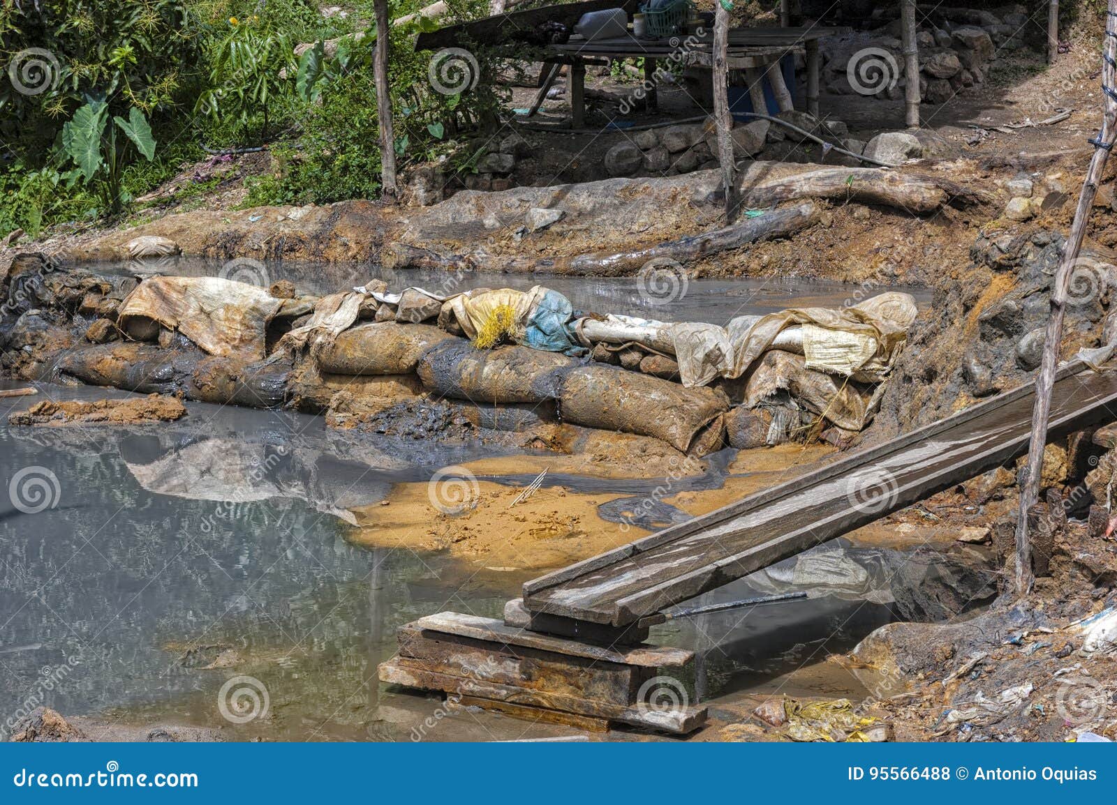 Gold Mine Tailings stock photo. Image of industry, environment - 95566488
