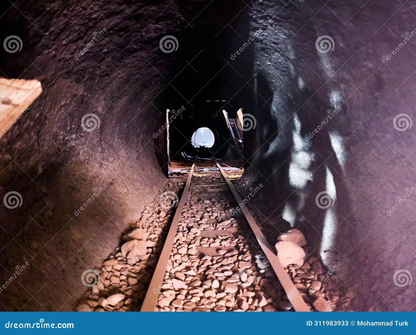 Gold Mine Wagon Railway. Digging and Mining Work Stock Image - Image of ...