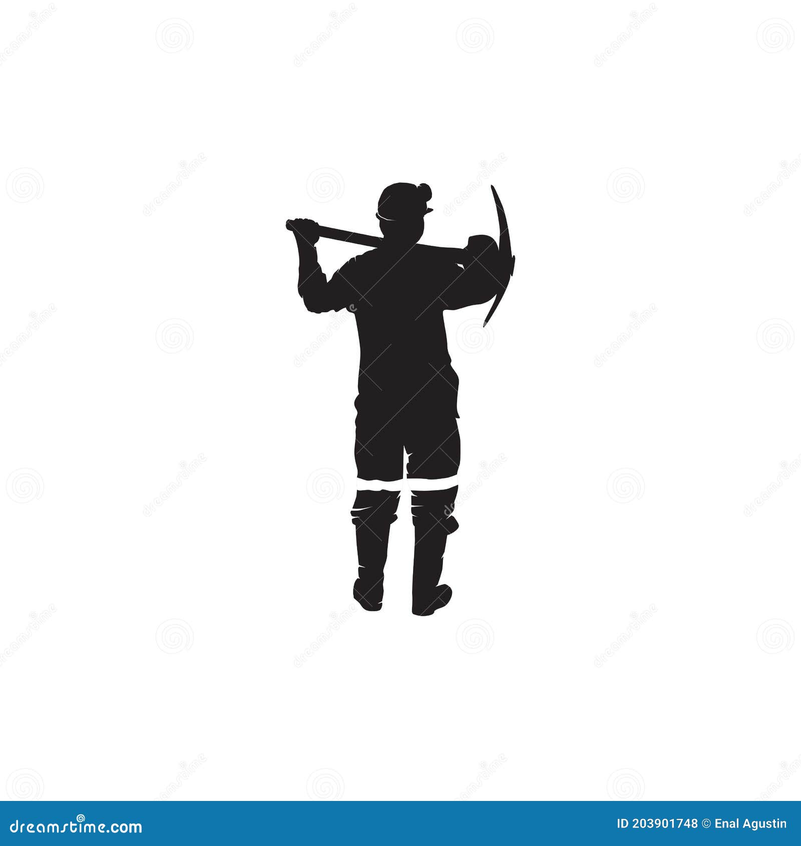Gold Miner Logo Design Pick Axe Template Stock Vector - Illustration of ...
