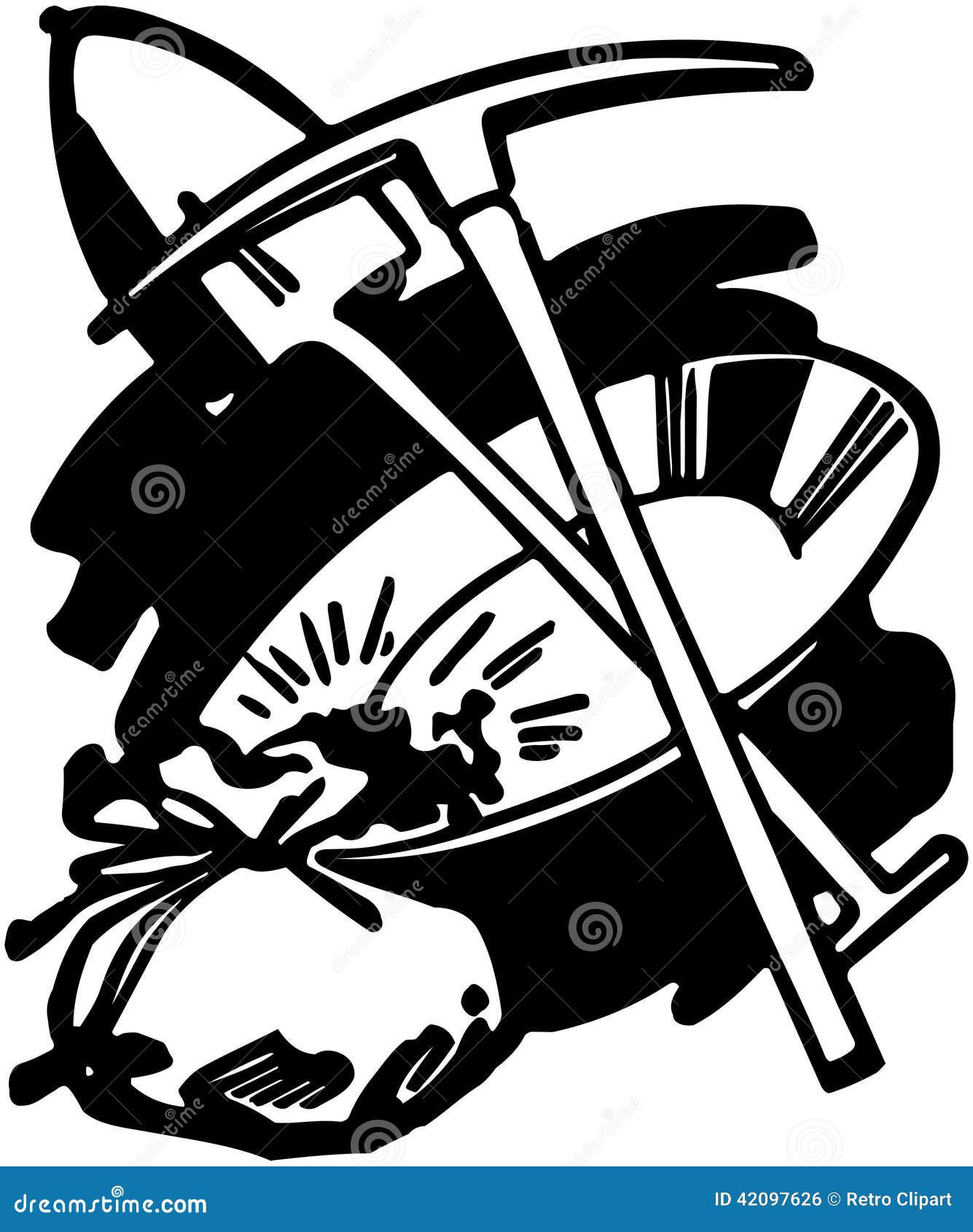 Gold Panning Drawing