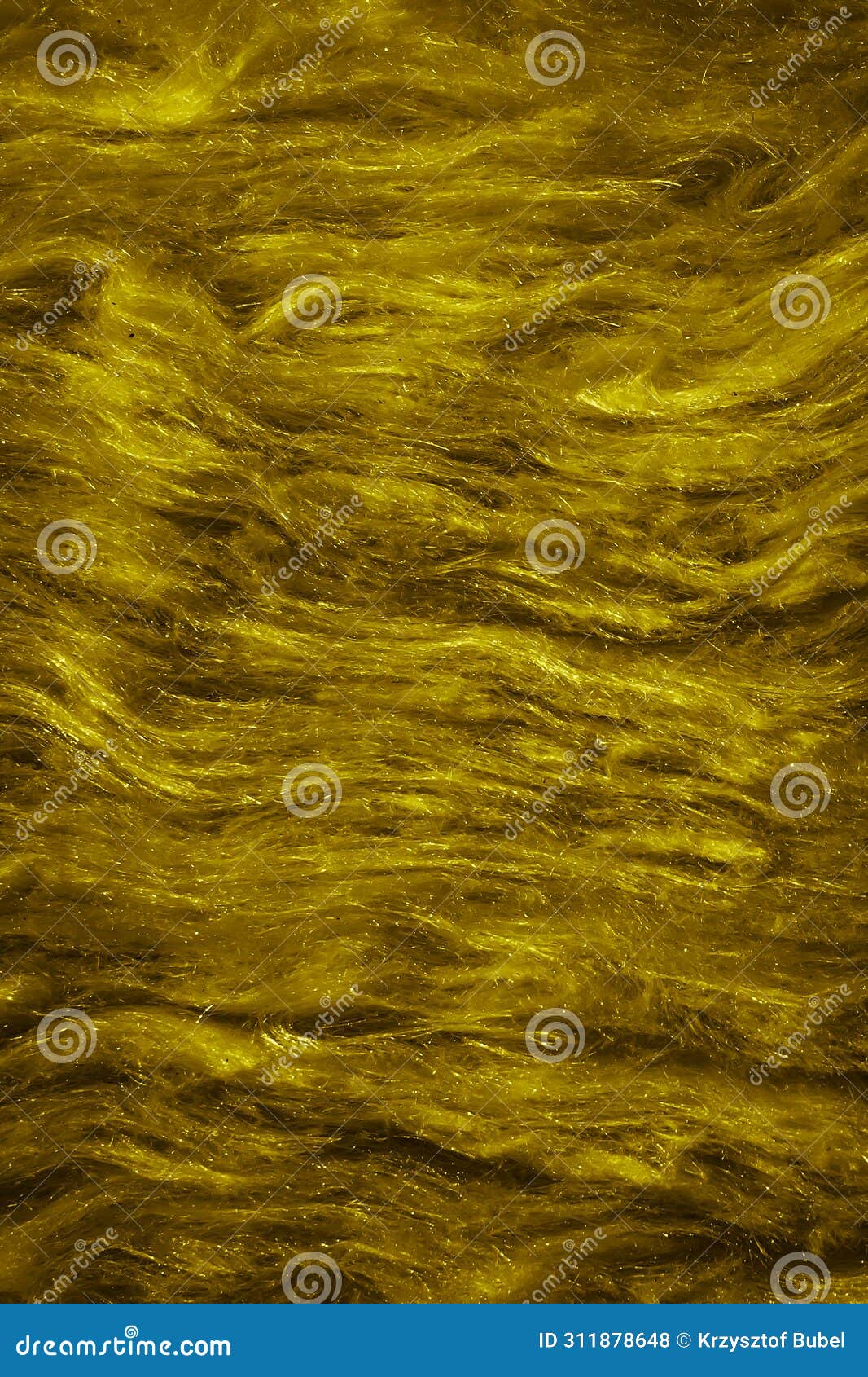 Gold Mineral Wool with a Visible Texture Stock Photo - Image of roof ...