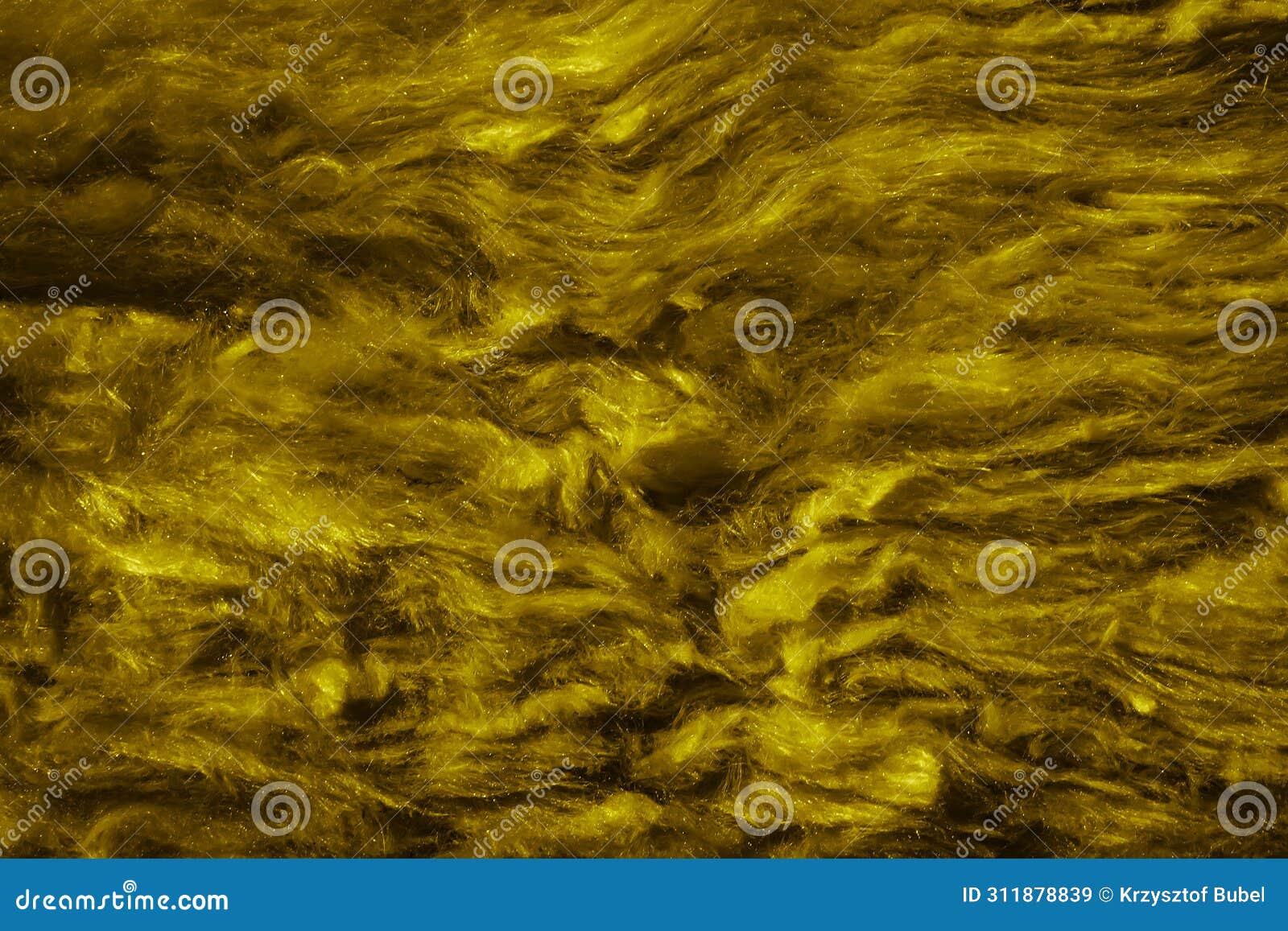 Gold Mineral Wool with a Visible Texture Stock Image - Image of house ...