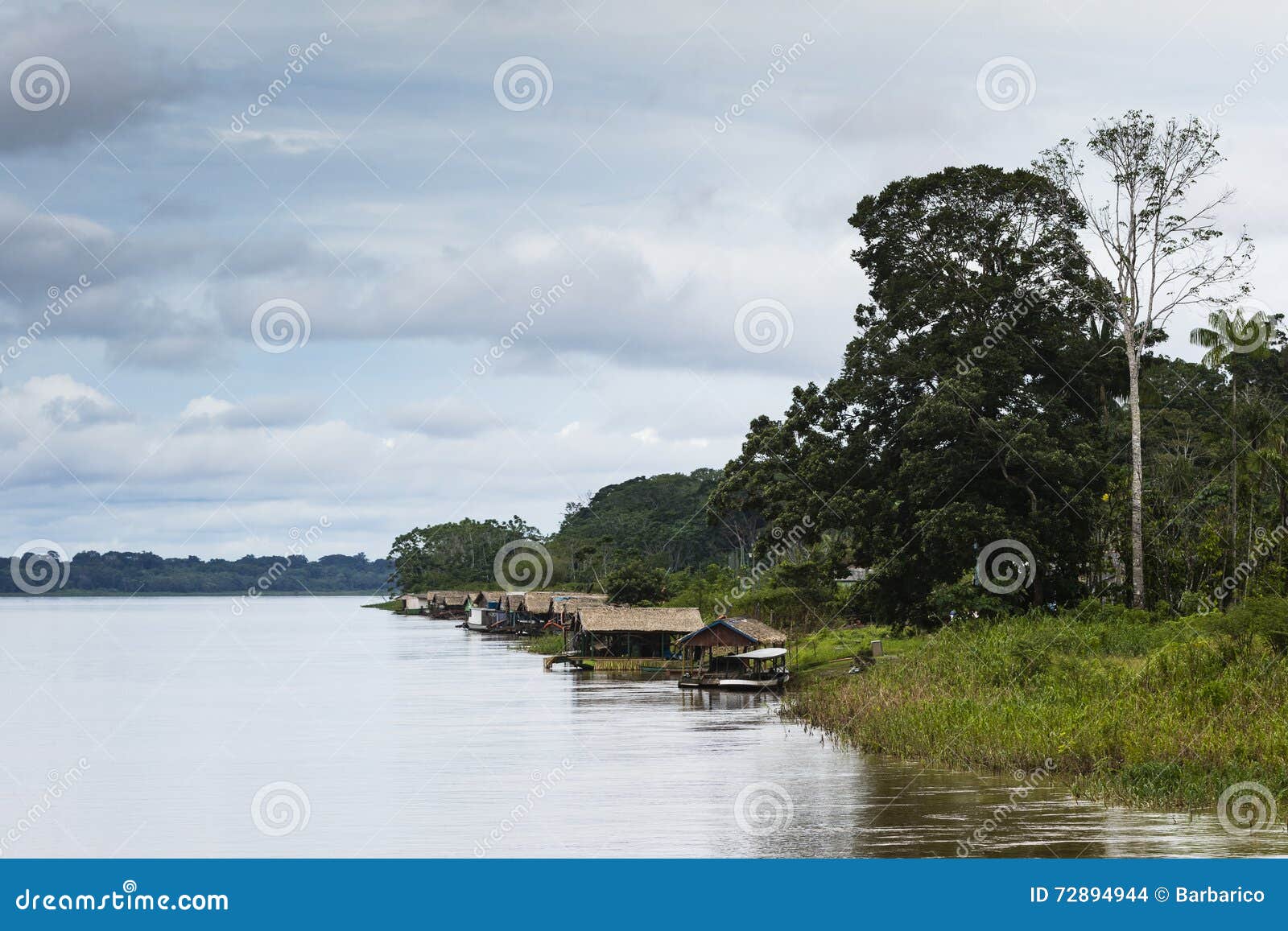 Gold Mining Barges in Purus River Stock Photo - Image of america ...