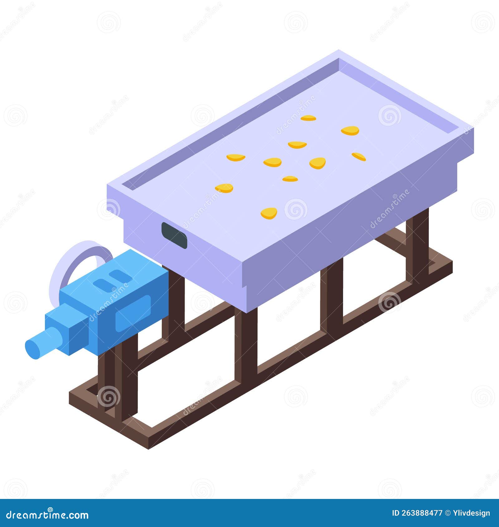 Gold Mining Equipment Icon Isometric Vector. Mine Game Stock ...