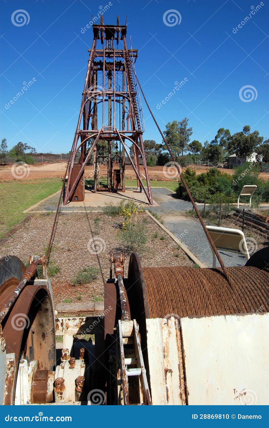 Gold Mining Industrial Monument Stock Photo - Image of rusty, australia ...