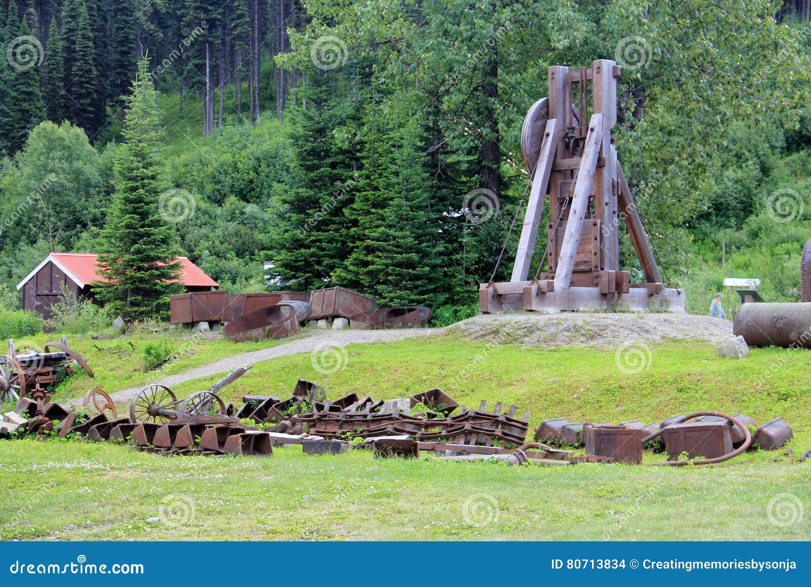 Gold Mining stock photo. Image of barkerville, trees - 80713834