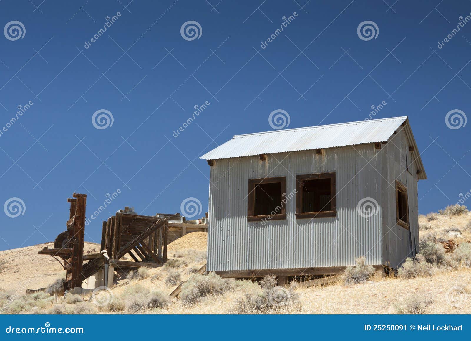 Gold Mining Stamp Mill and Building Stock Image - Image of hopper, town ...