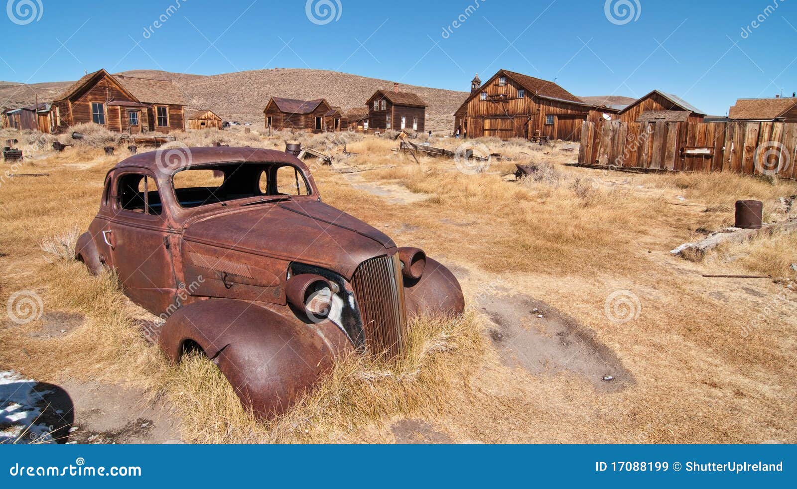 Gold Mining Town in the Wild West of America Stock Image - Image of ...