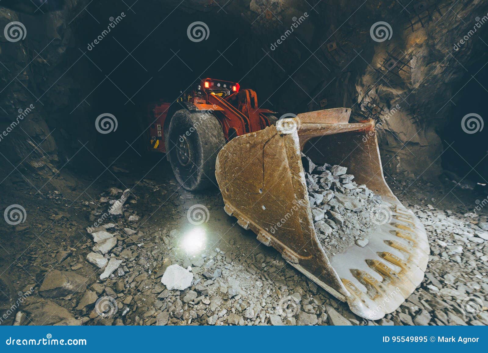 Gold mining underground stock image. Image of gold, dark - 95549895