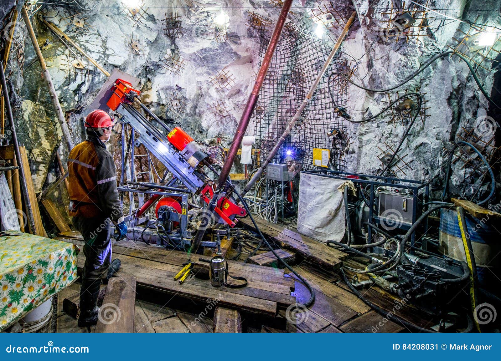 Gold mining underground stock image. Image of preparing - 84208031