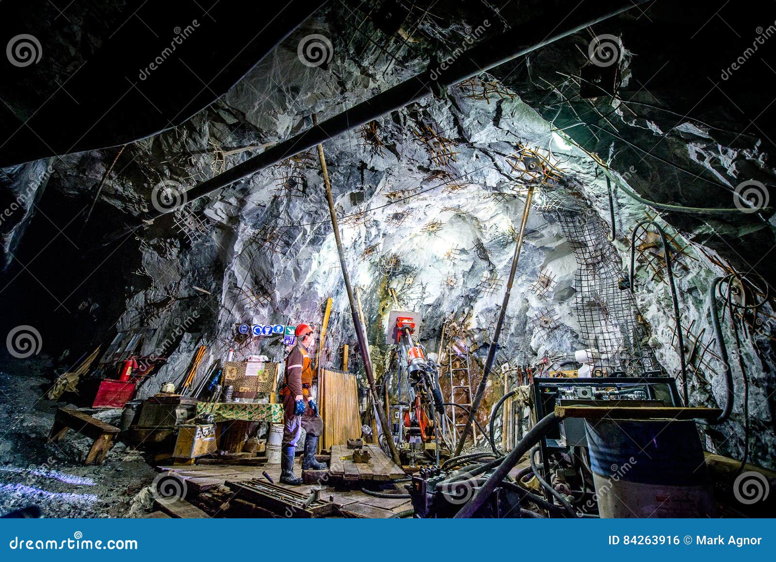 Gold mining underground stock photo. Image of treasure - 84263916