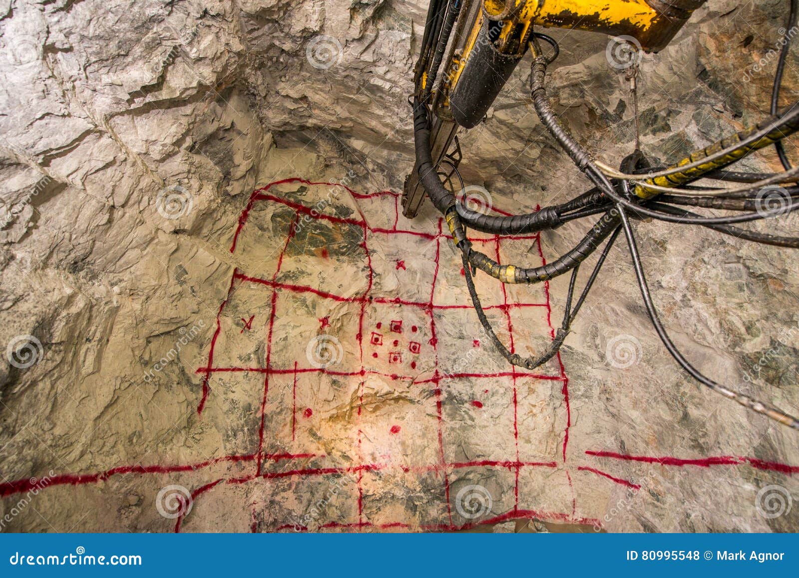 Gold mining underground stock photo. Image of mineral - 80995548