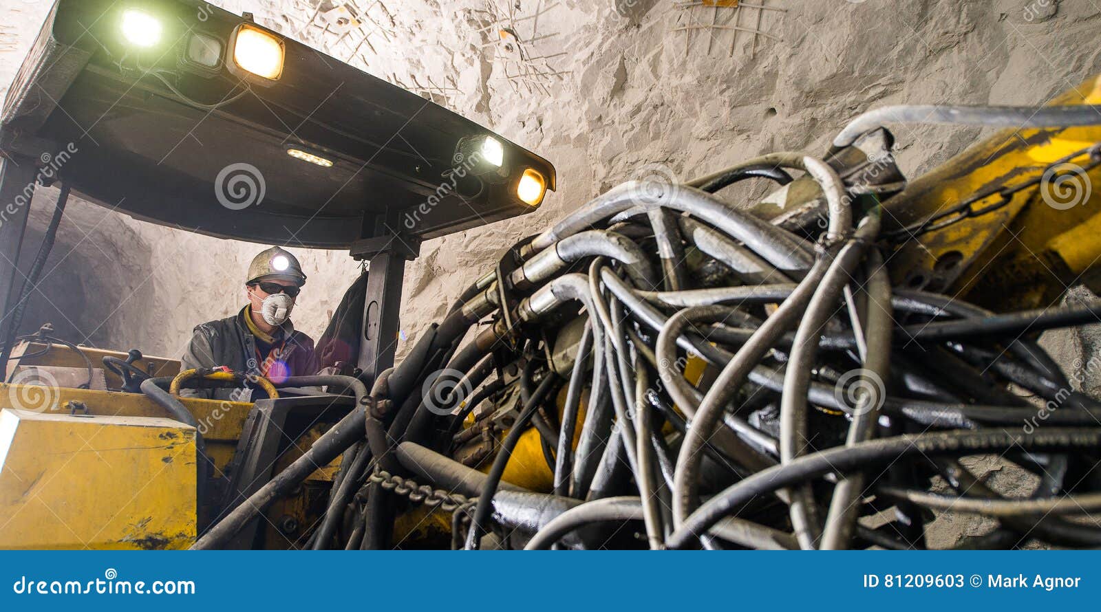 Gold mining underground stock image. Image of equipment - 81209603