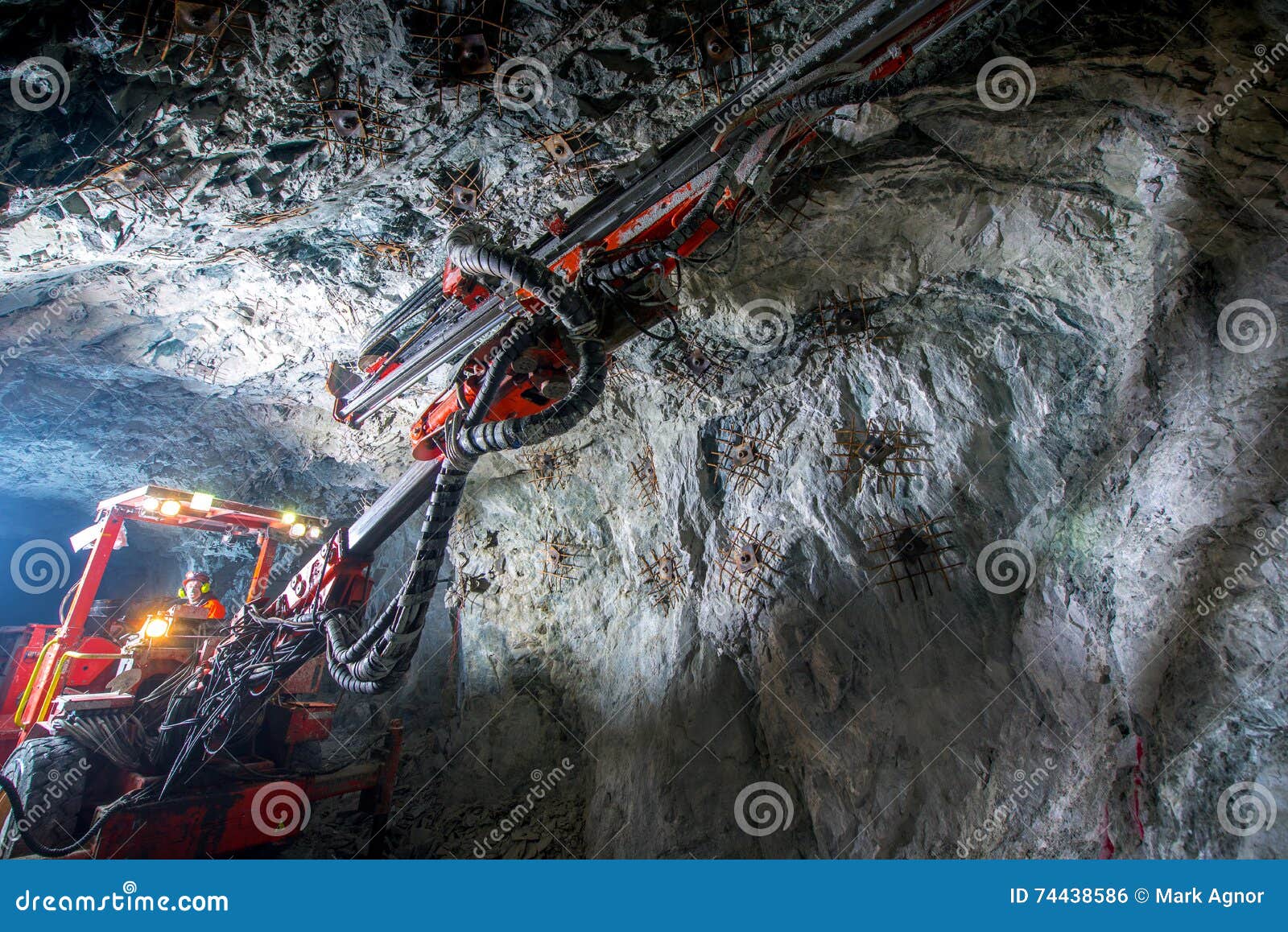 Gold mining underground stock photo. Image of cave, industrial - 74438586