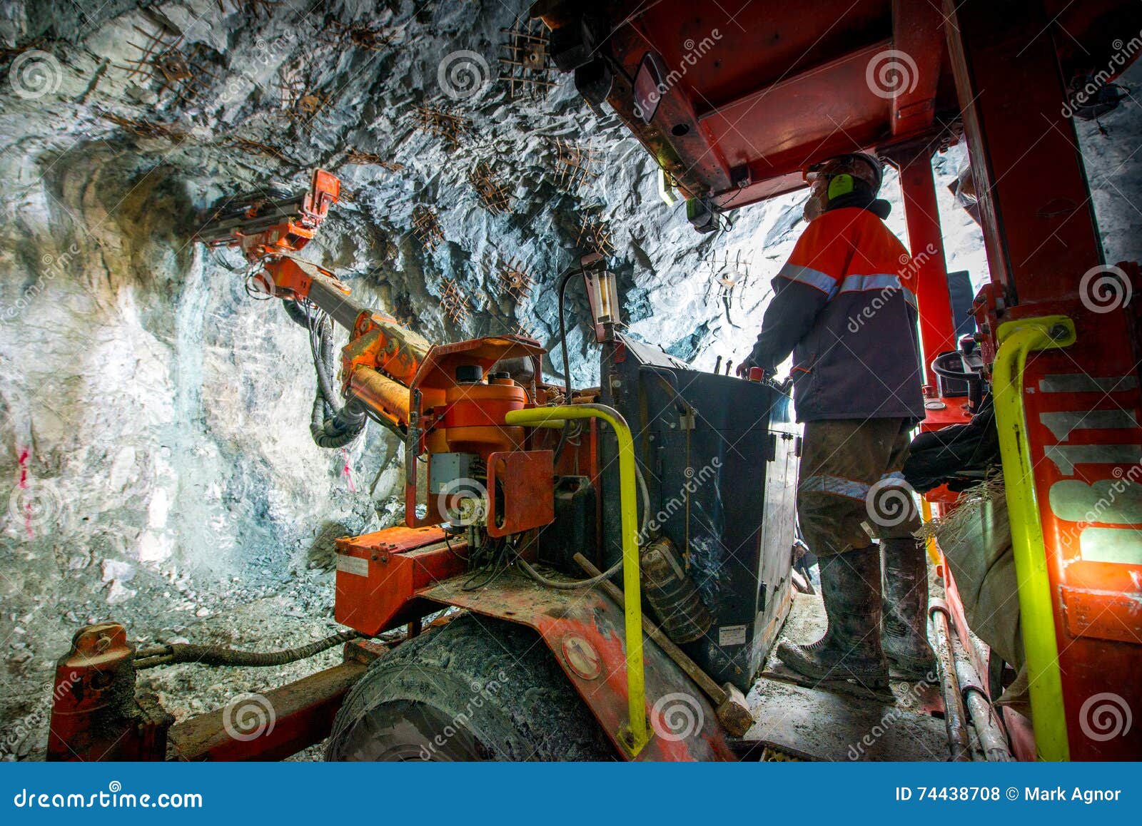 Gold mining underground stock photo. Image of cavern - 74438708