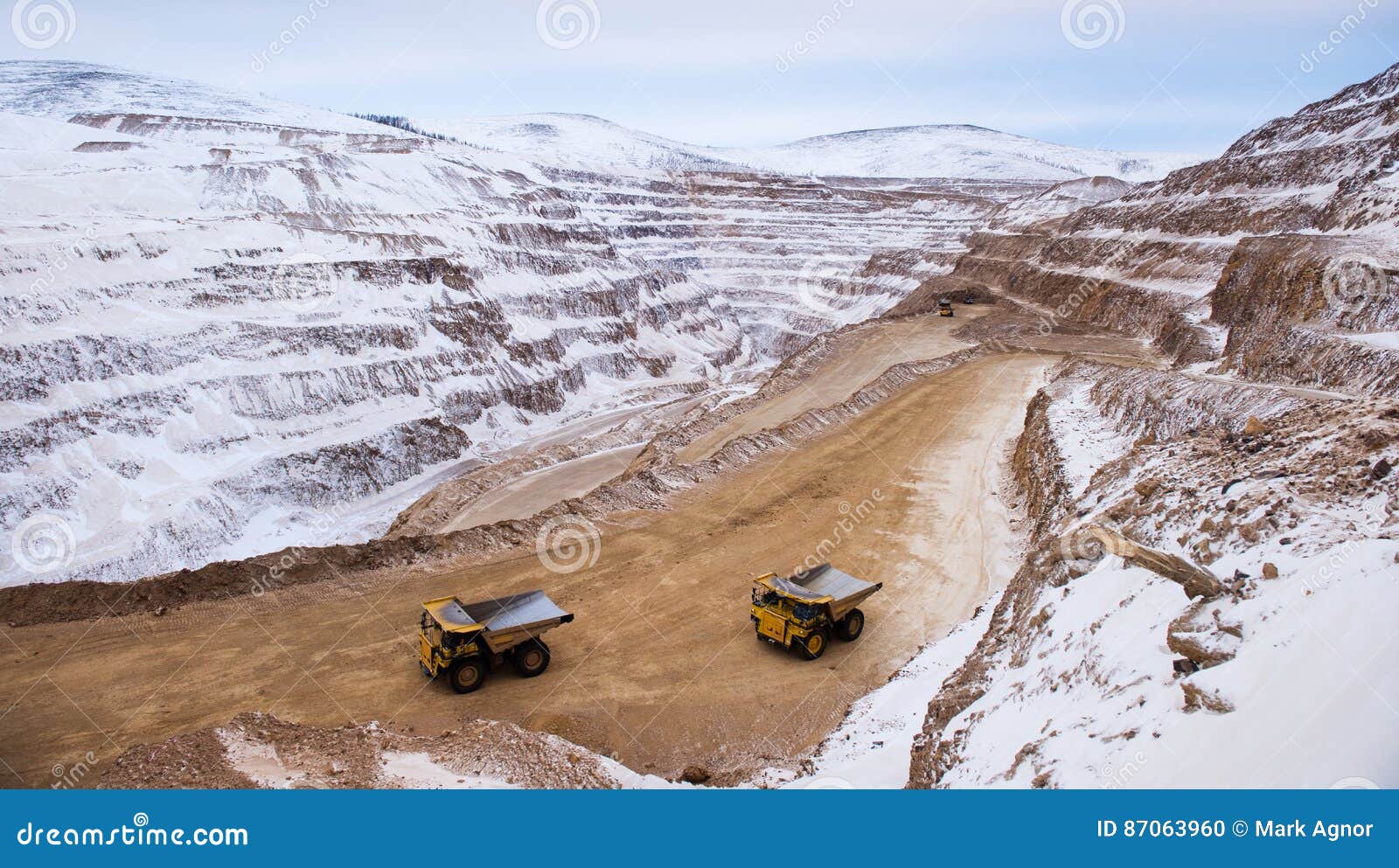 Gold mining in the winter editorial image. Image of metal - 87063960
