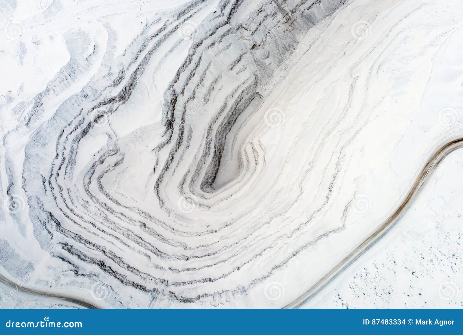 Gold mining in the winter stock photo. Image of curve - 87483334