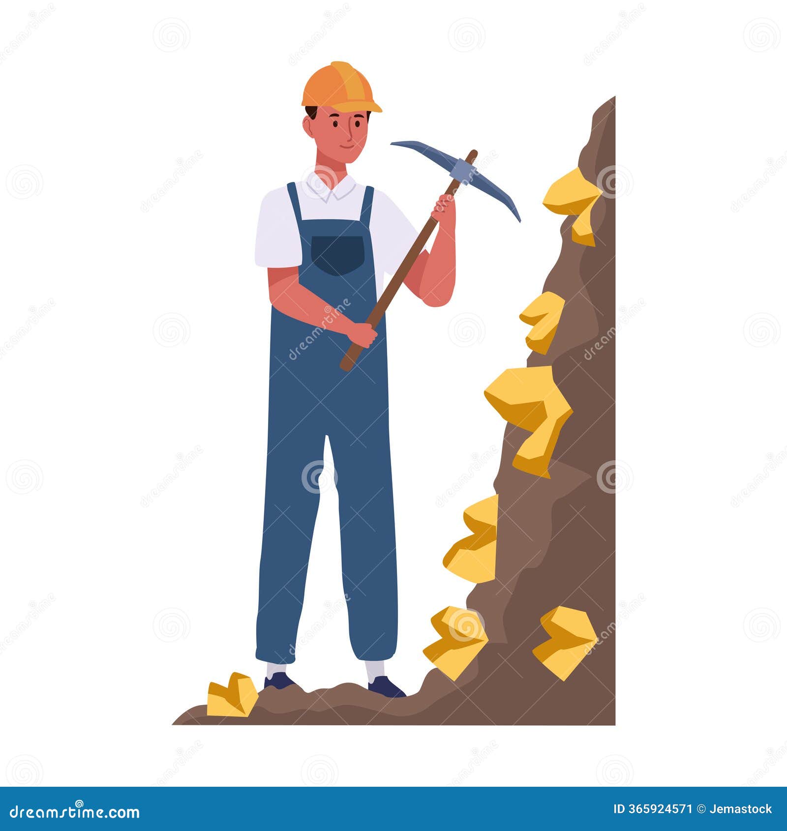 Gold Digging Industry Set Of Vector Emblems | CartoonDealer.com #144510355