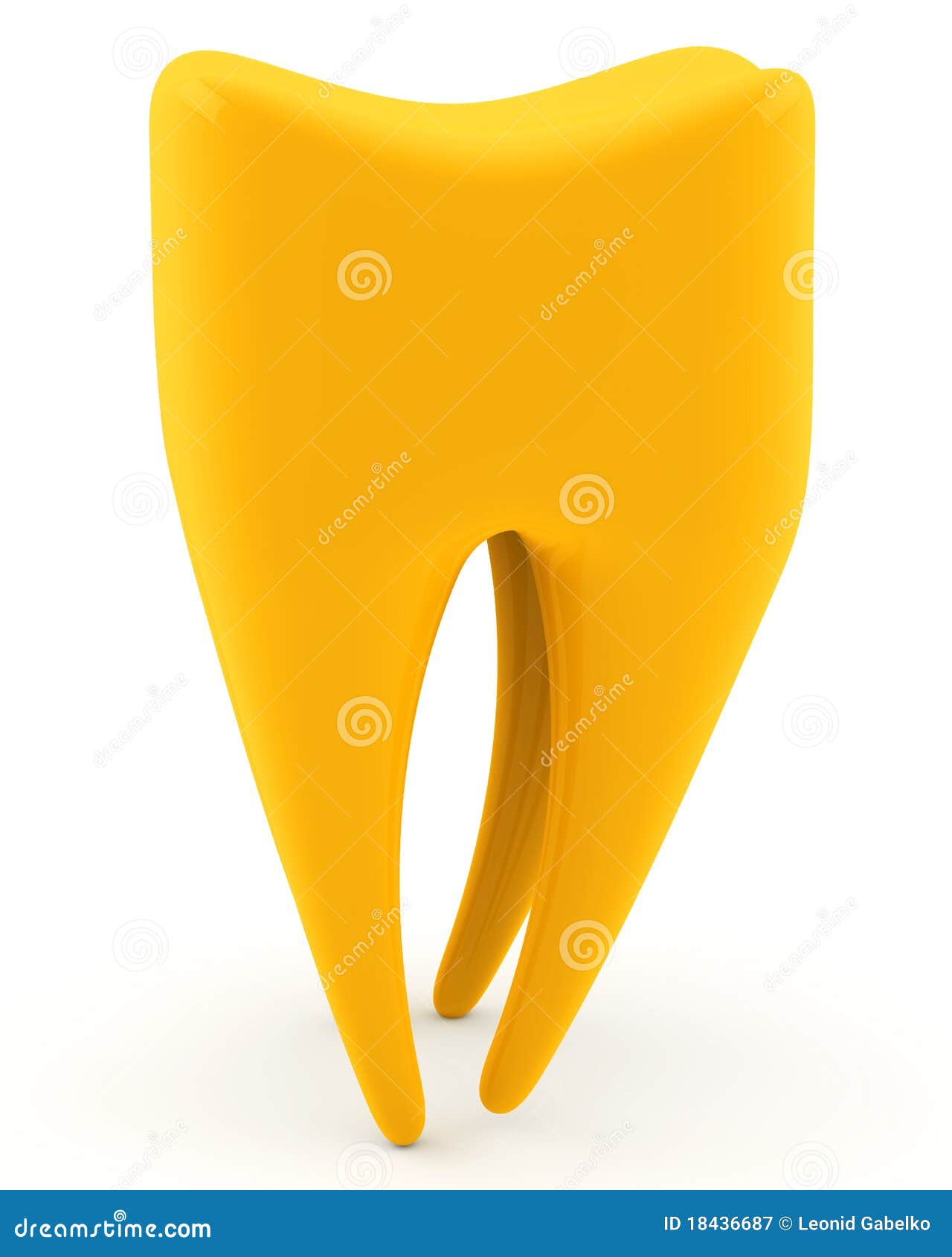 Gold Molar Tooth Picture. Image: 18436687