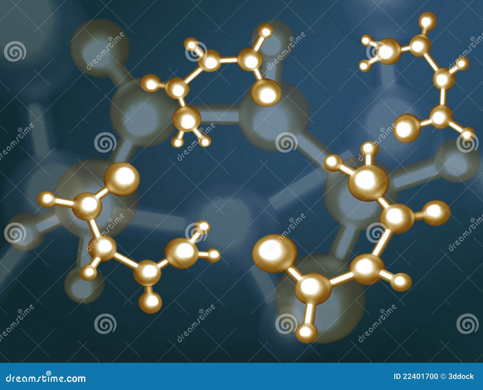Gold molecules stock illustration. Illustration of pattern - 22401700