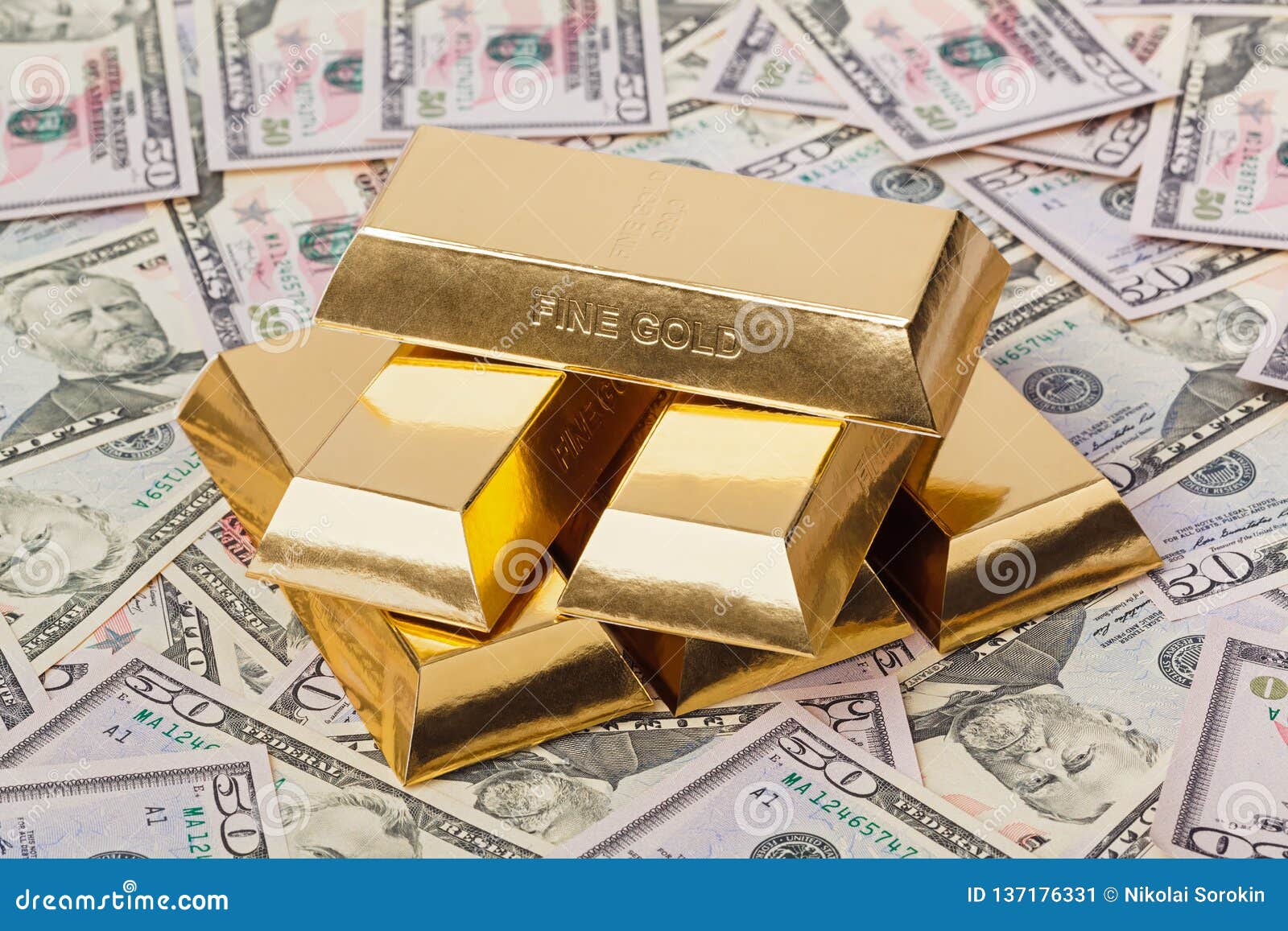 Gold and Money - Business Background Stock Image - Image of luxury ...