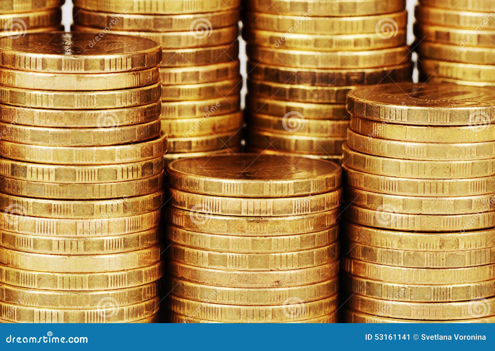 Gold money stack macro stock image. Image of currency - 53161141