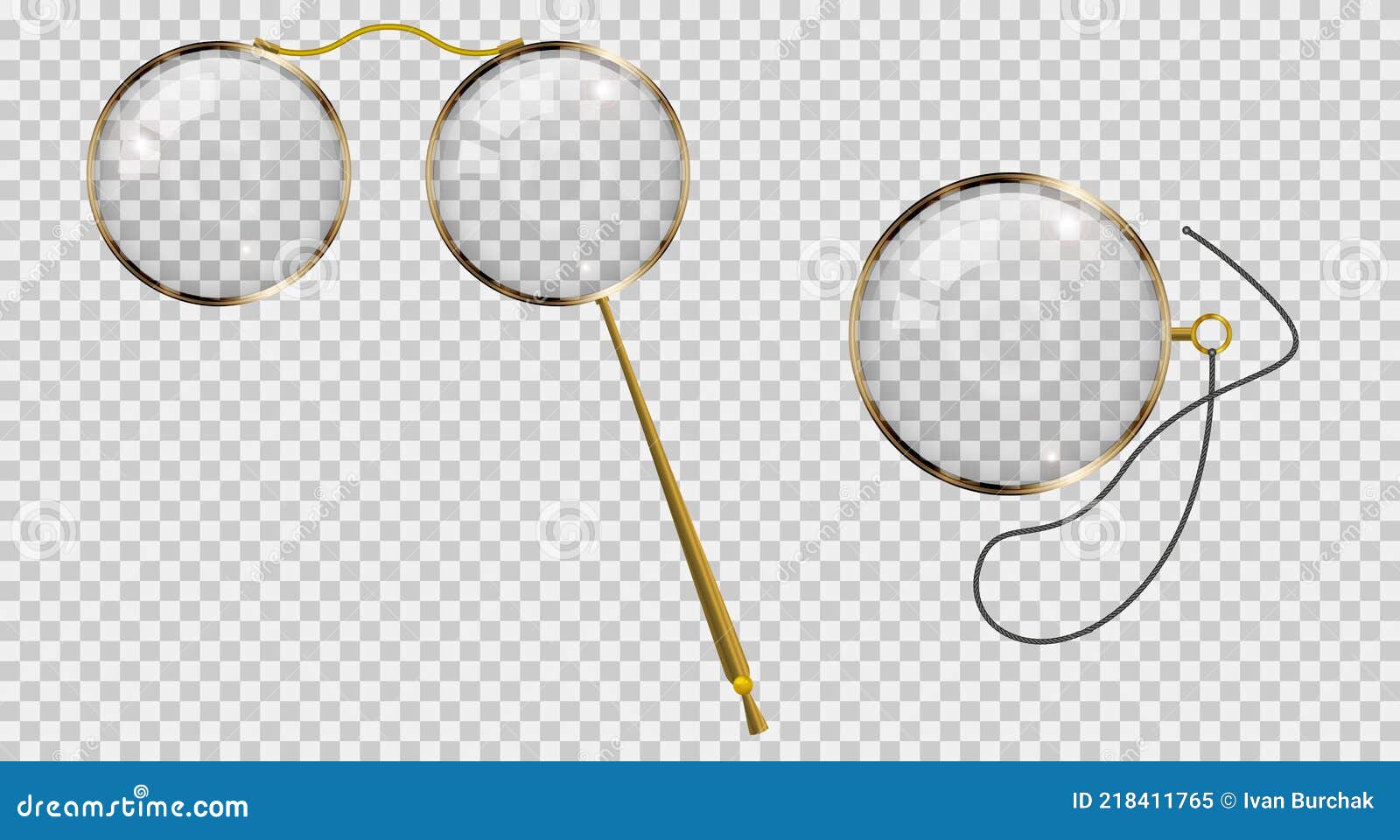 Gold Monocle Png