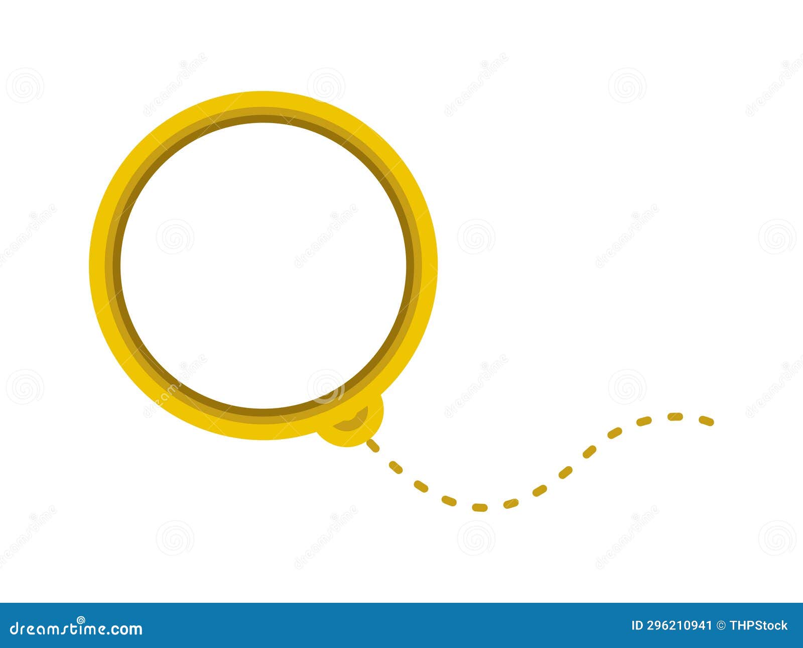 Gold Monocle Vector stock illustration. Illustration of white - 296210941