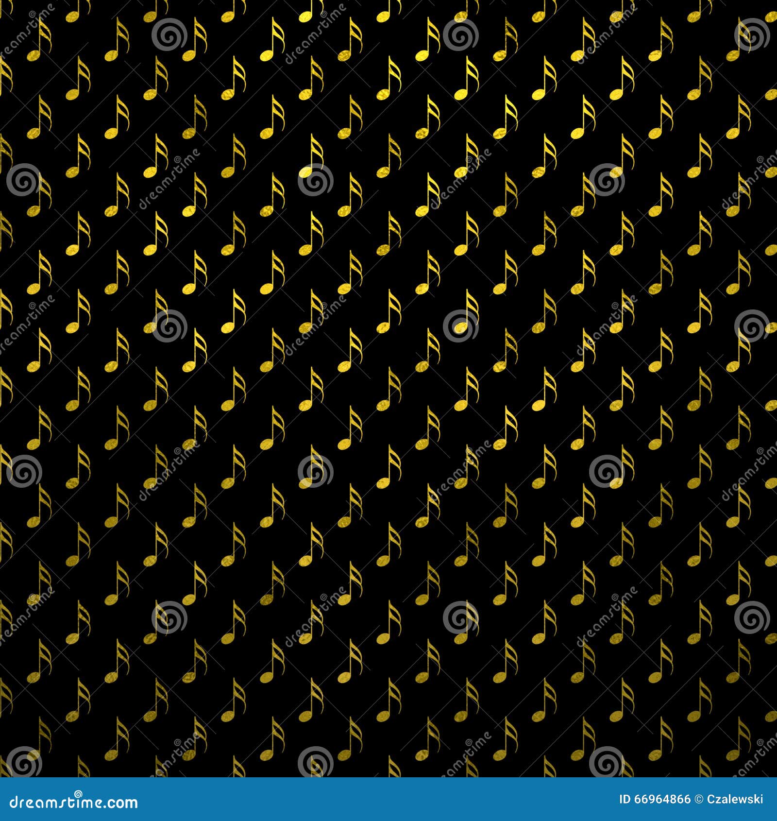 Gold Music Notes Wallpaper