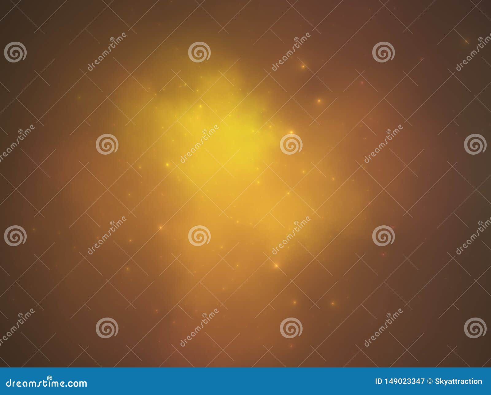 Gold Nebula Stellar Sky Abstract Background Stock Illustration ...