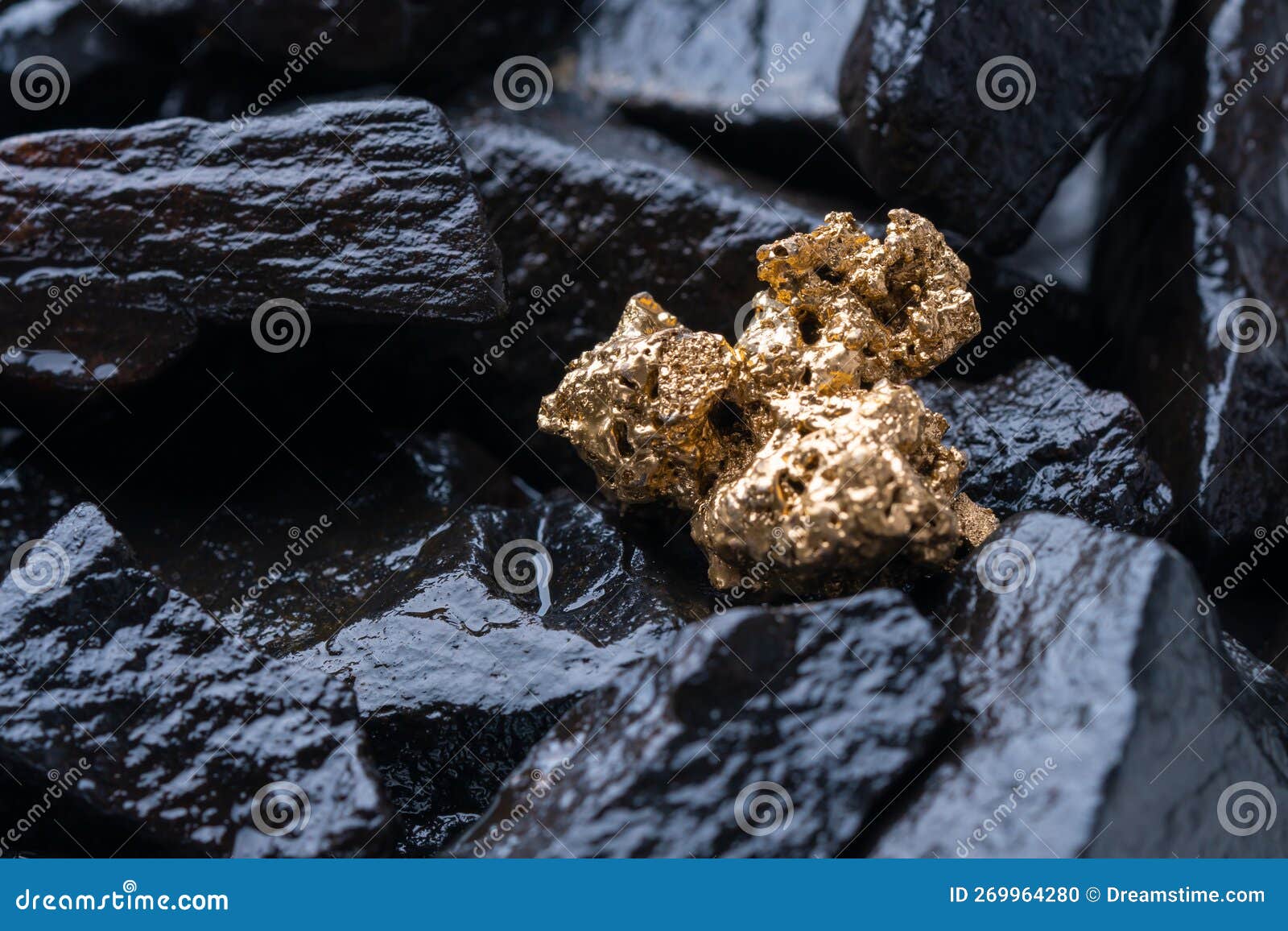Gold Nugget Mining from the River in Austria, Real Gold. Stock Photo ...